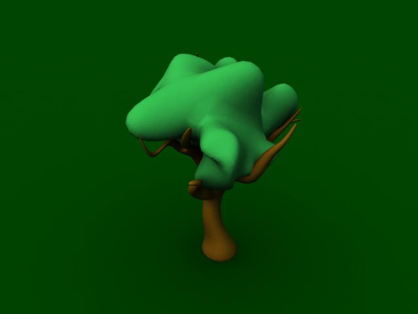 3ds max cartoon tree