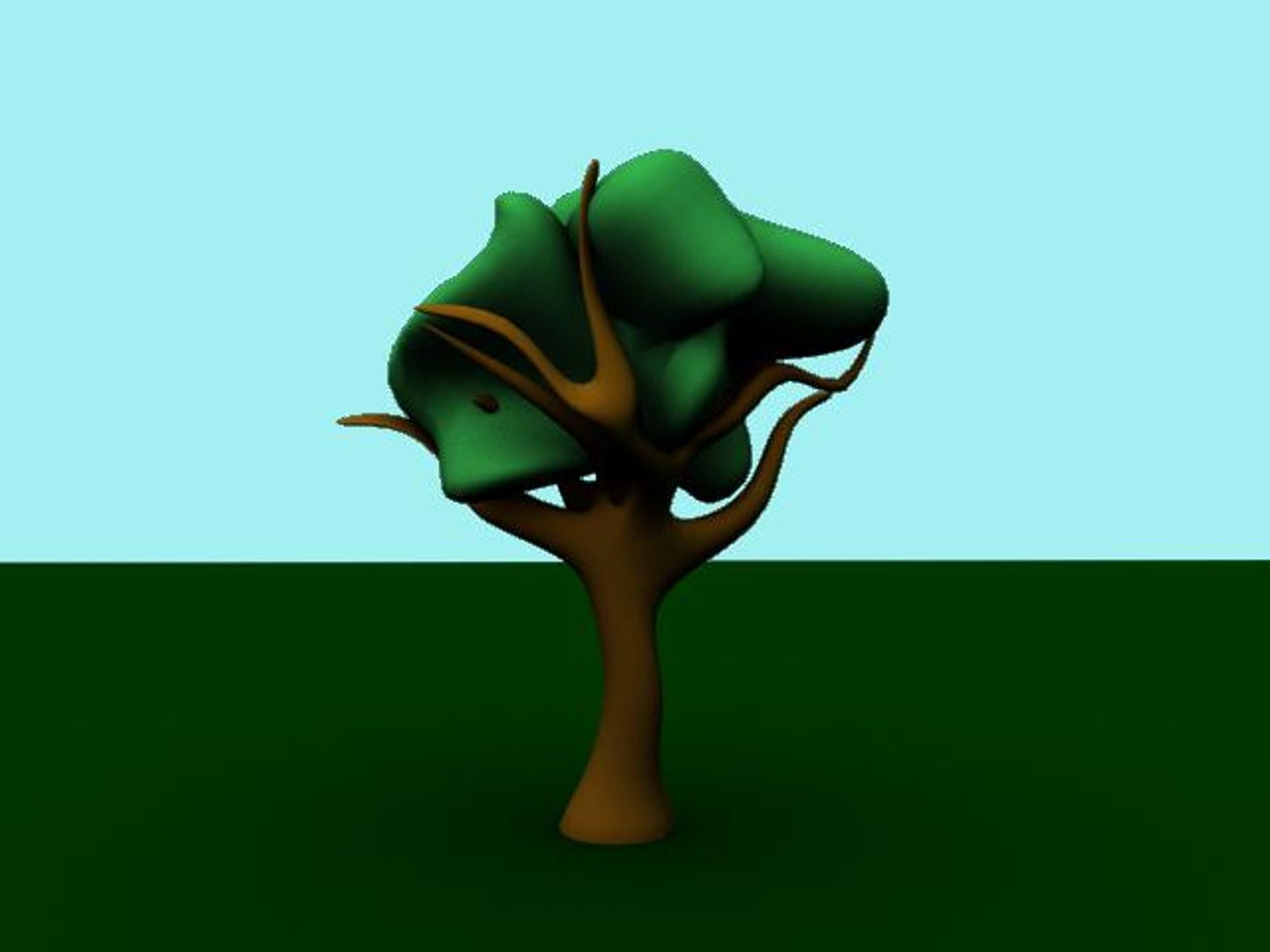 3ds max cartoon tree