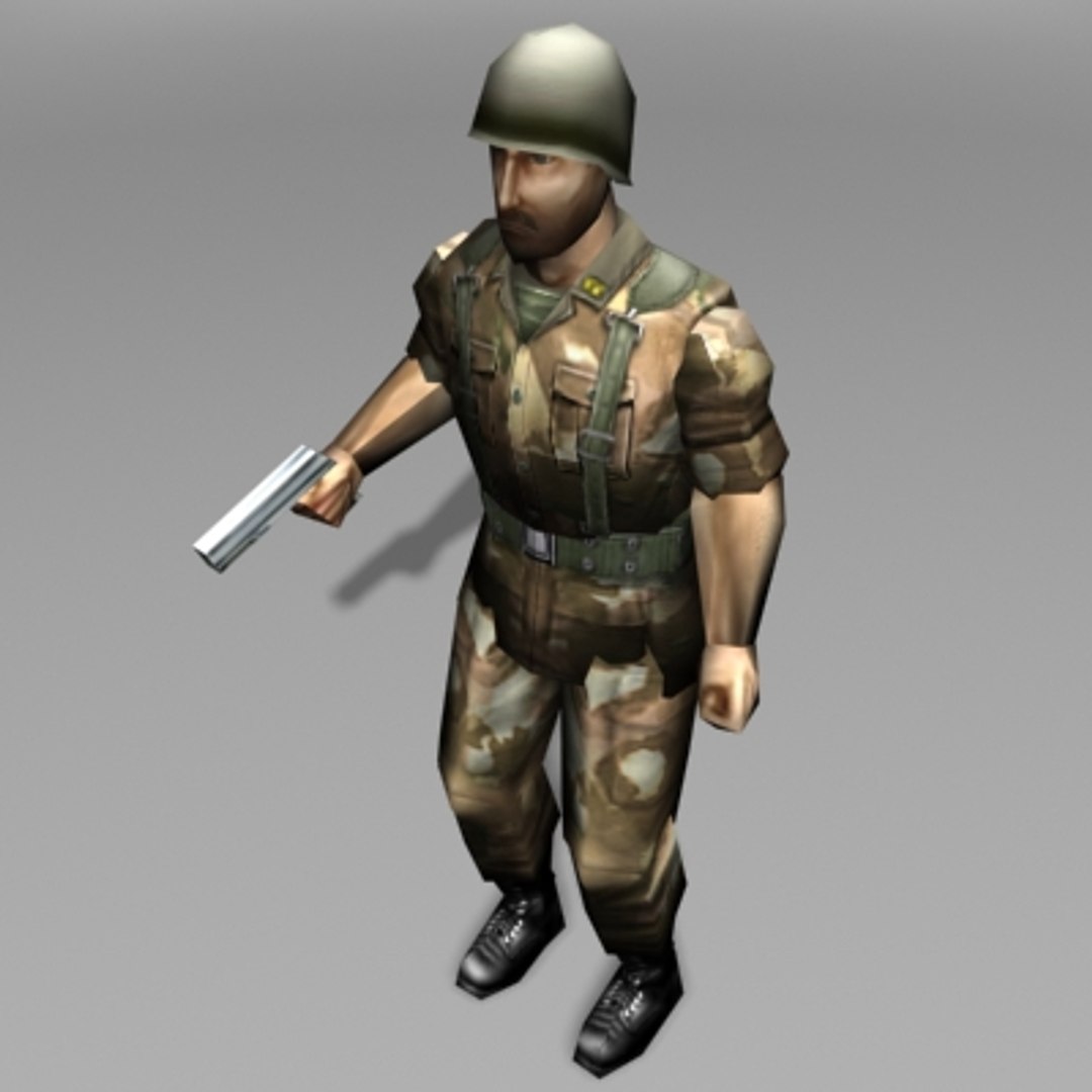 3d Model Soldier Army Military