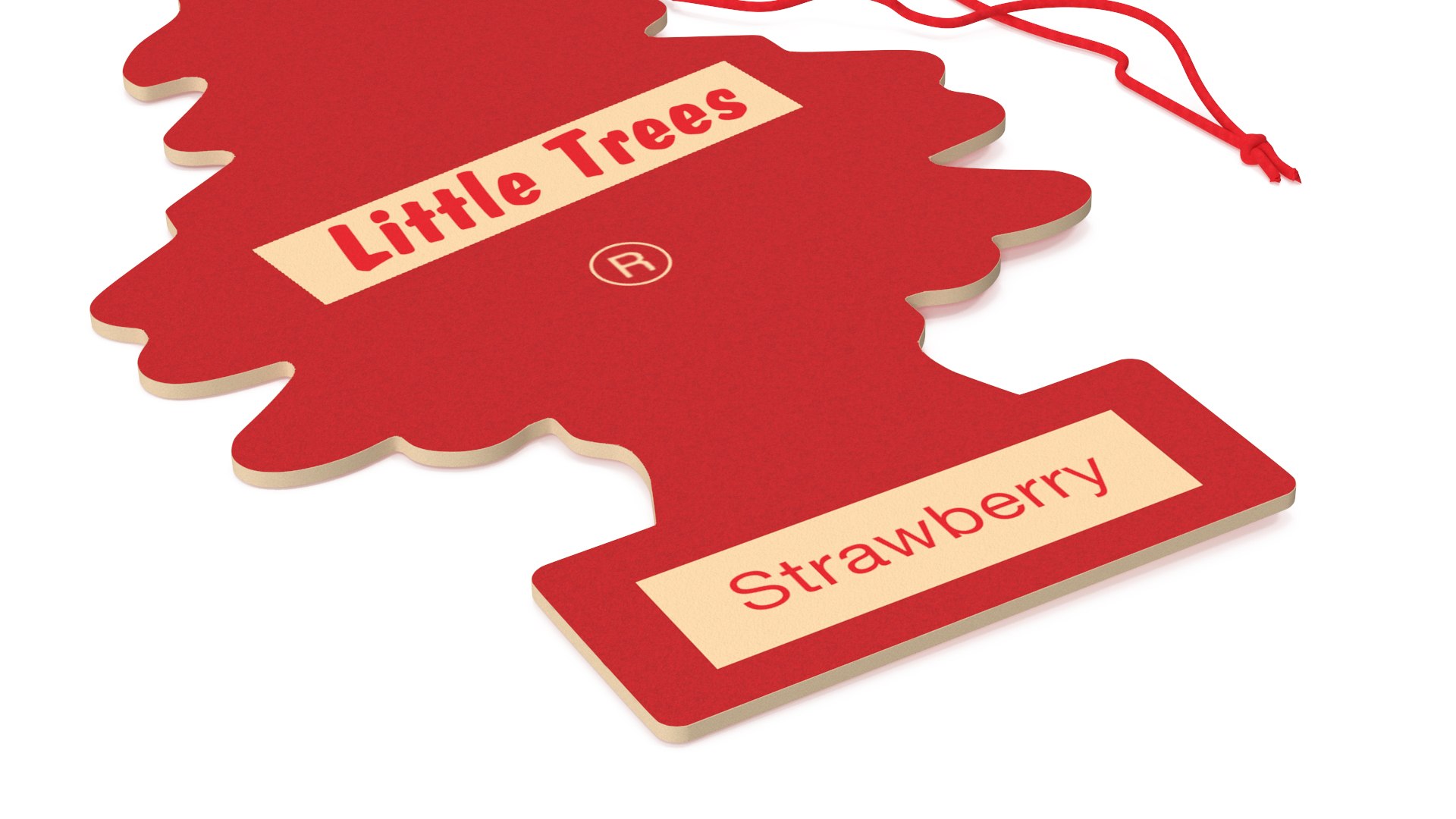 Little Trees Car Freshener Strawberry Scent 3D - TurboSquid 2133215