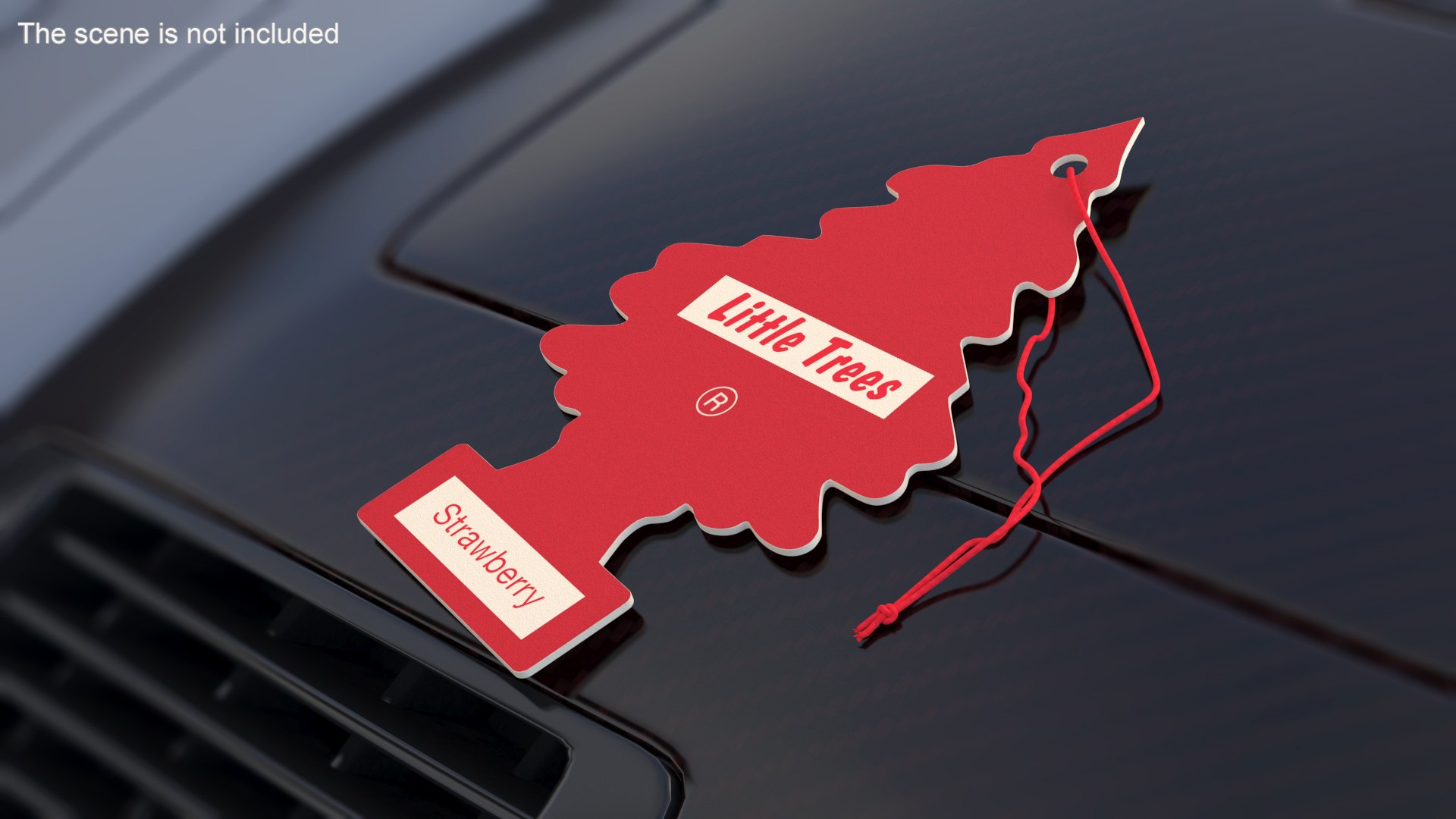 Little Trees Car Freshener Strawberry Scent 3D - TurboSquid 2133215