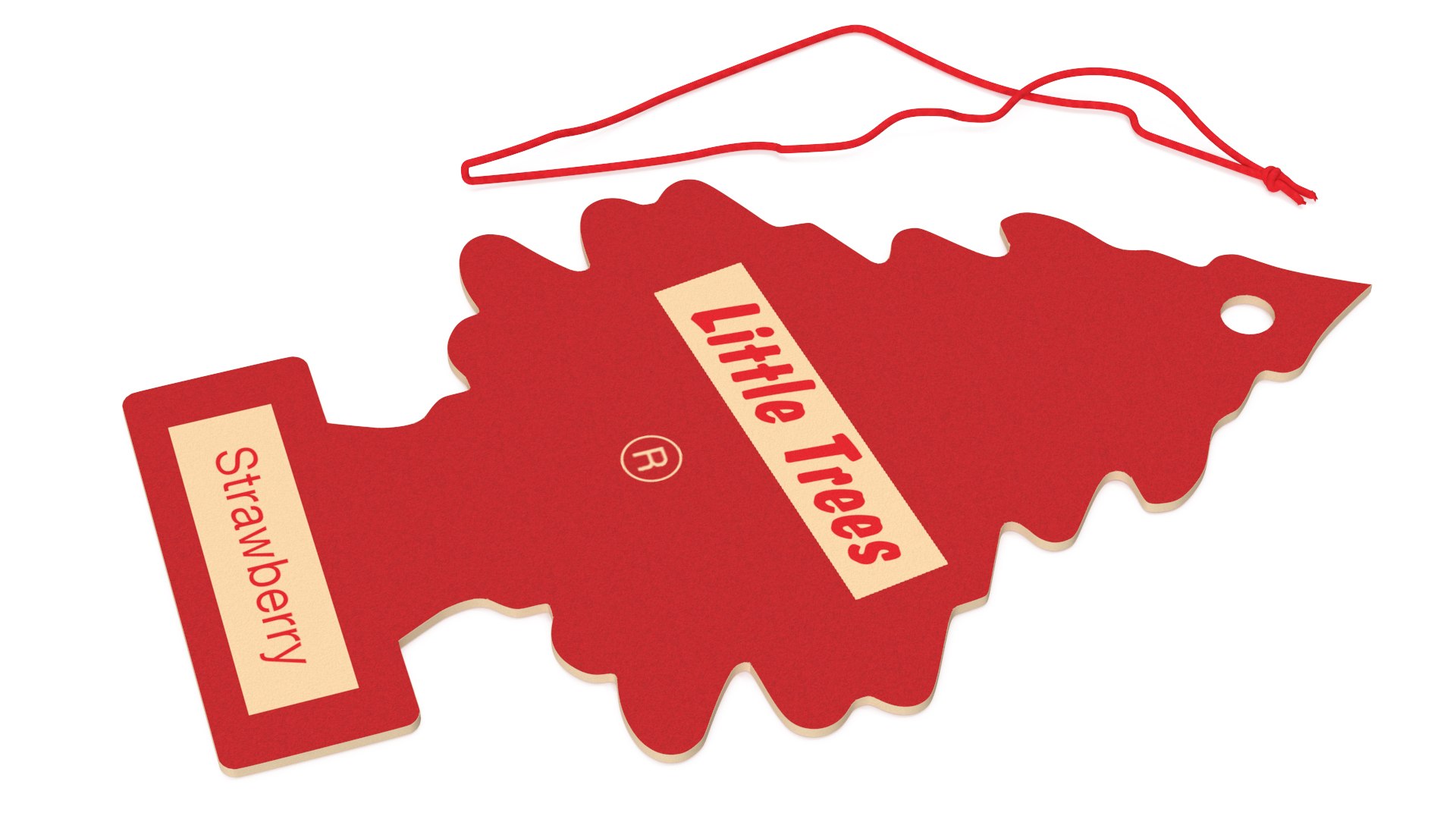 Little Trees Car Freshener Strawberry Scent 3D - TurboSquid 2133215
