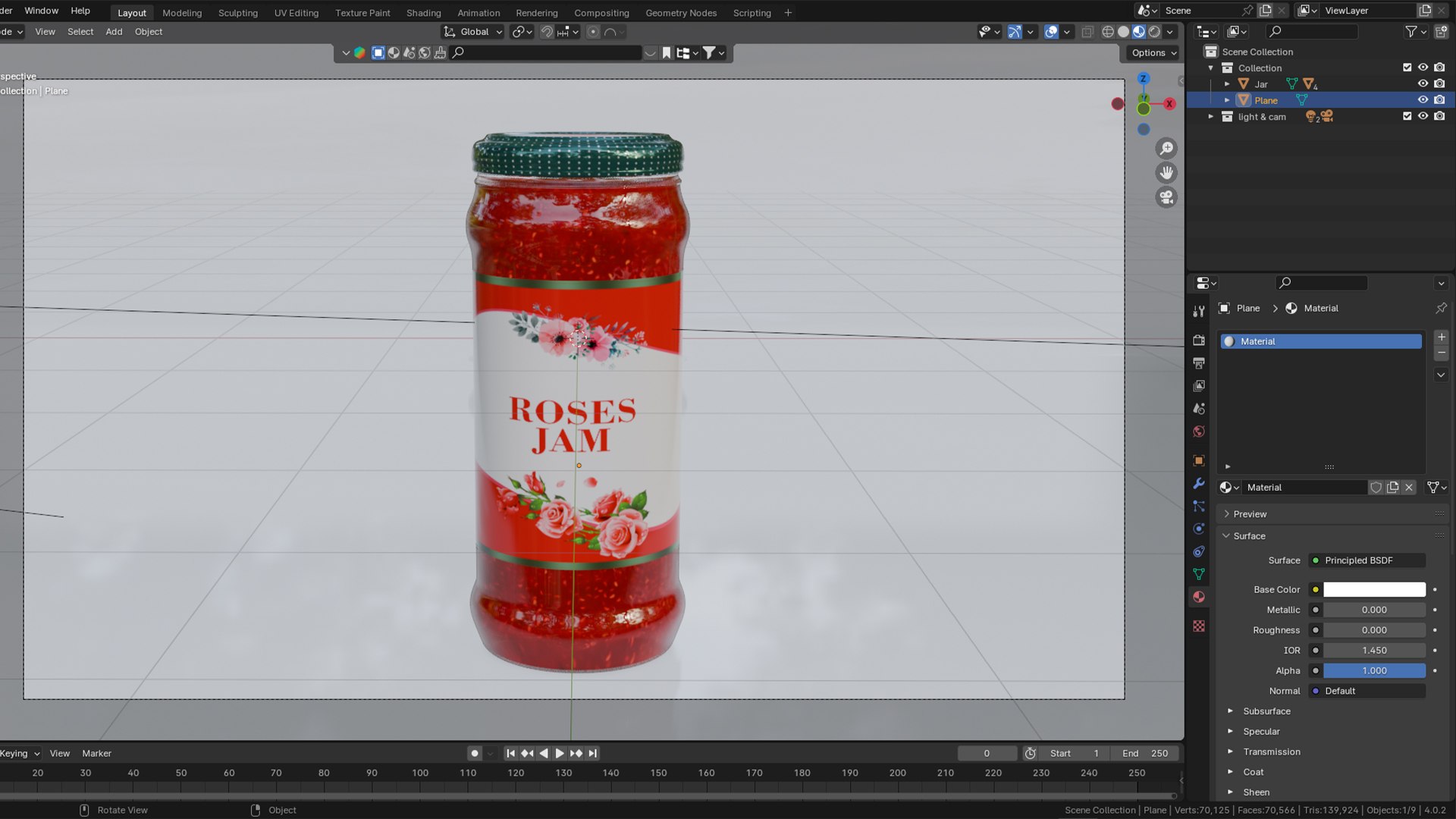 Roses Jam Jar 3D Model - TurboSquid 2179743