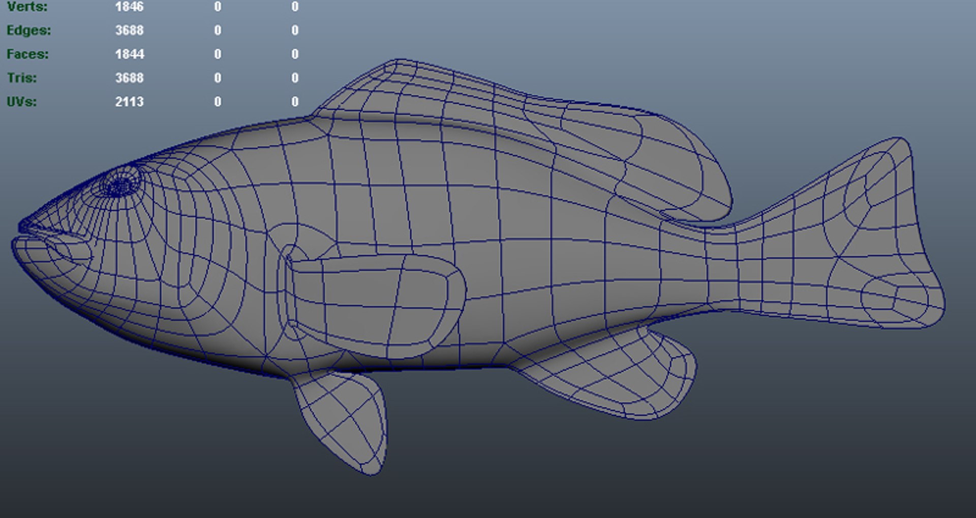 3d Fbx Red Grouper