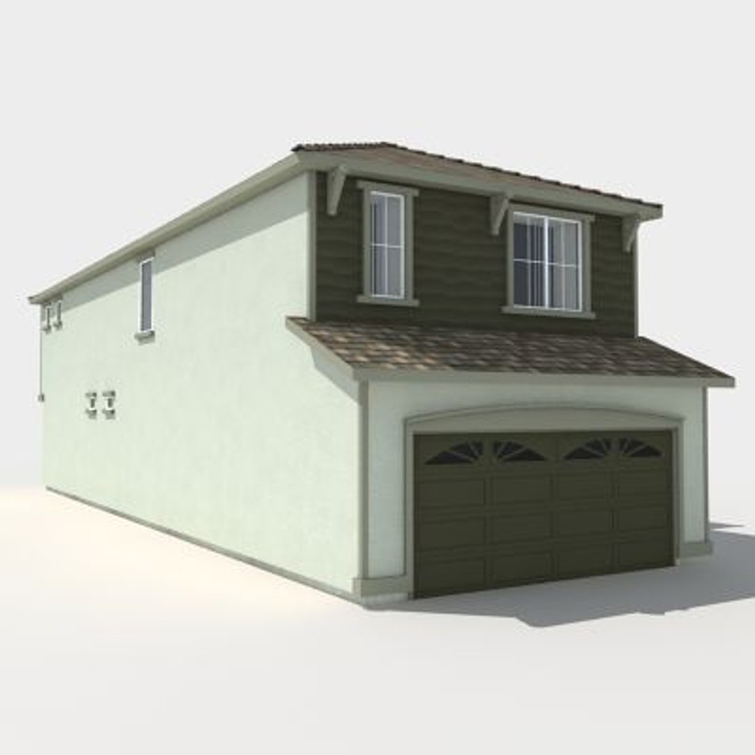 subdivision house 3d model