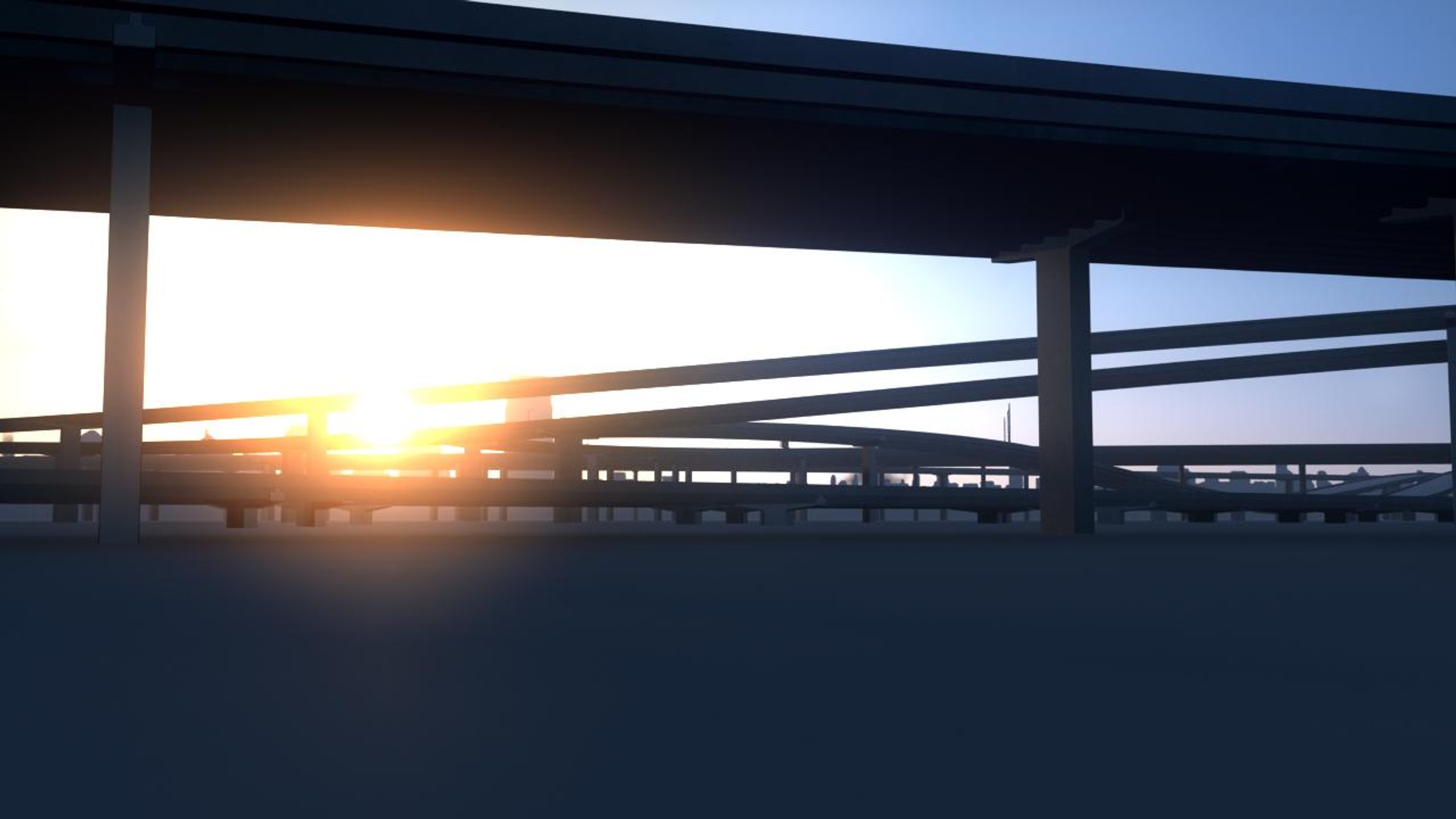 3D Freeway Model - TurboSquid 1339381