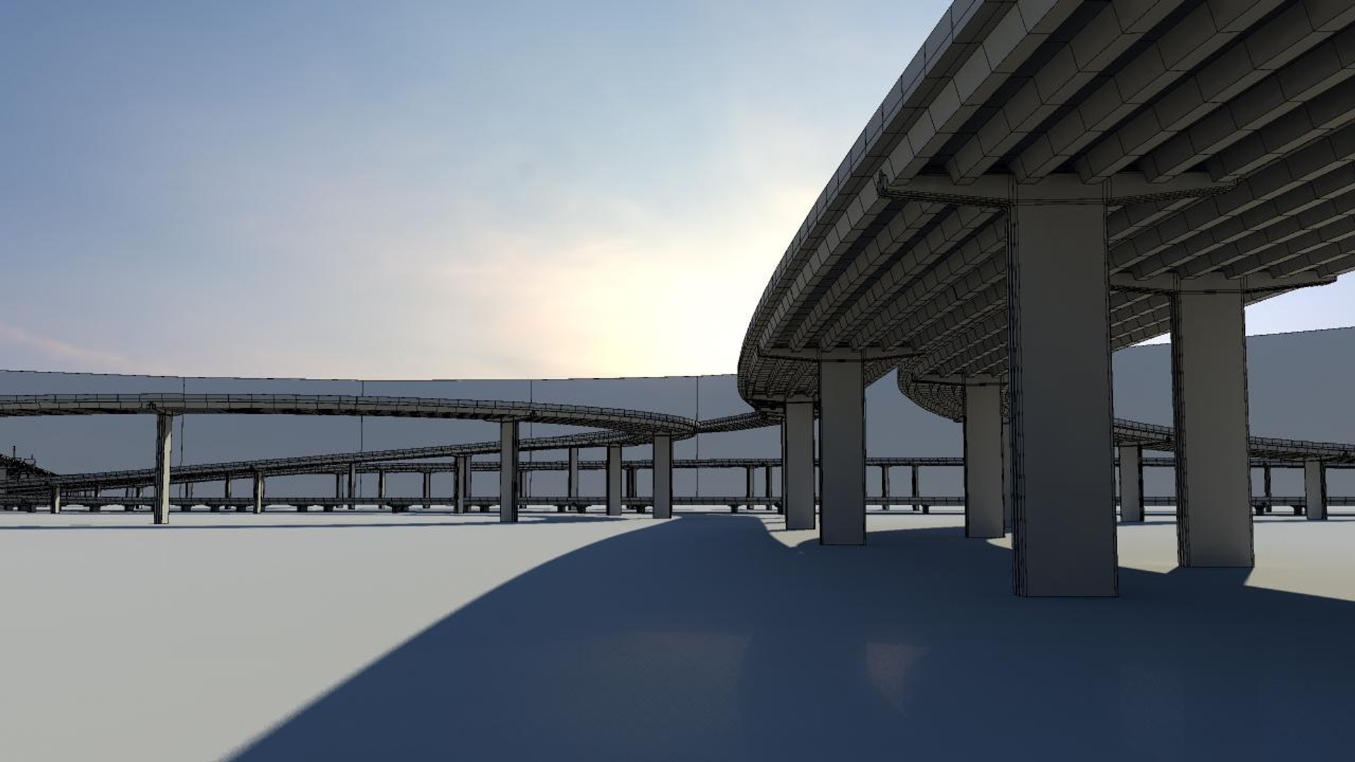 3D Freeway Model - TurboSquid 1339381