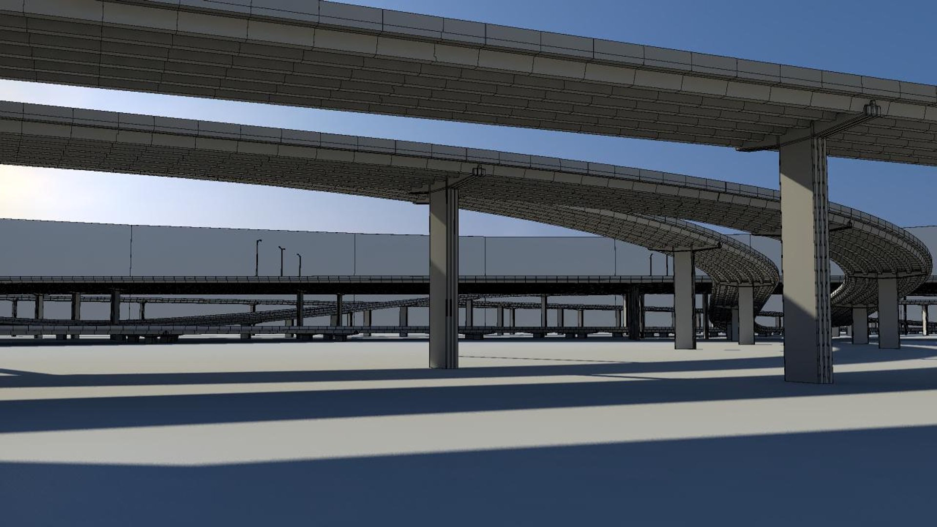 3D Freeway Model - TurboSquid 1339381