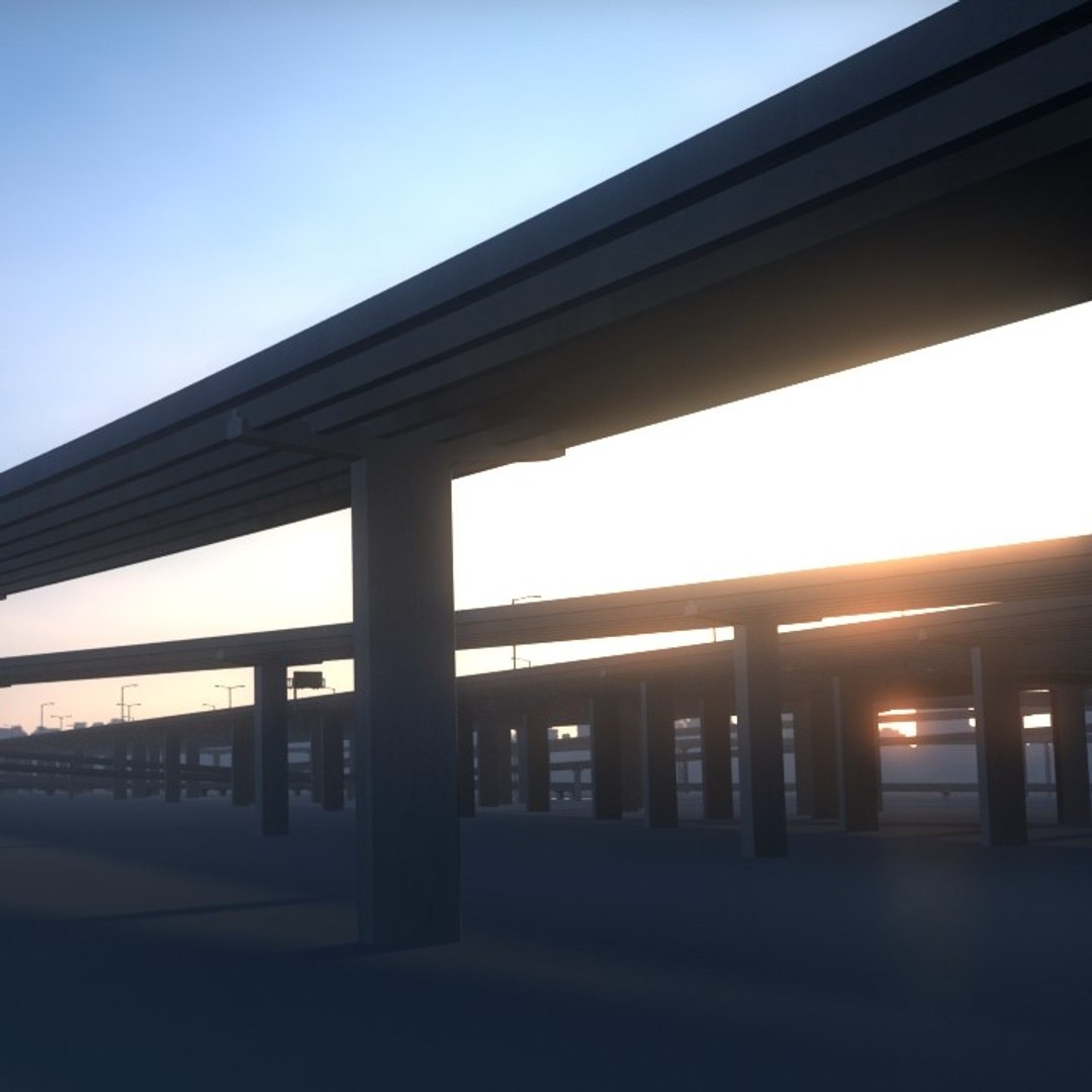 3D Freeway Model - TurboSquid 1339381