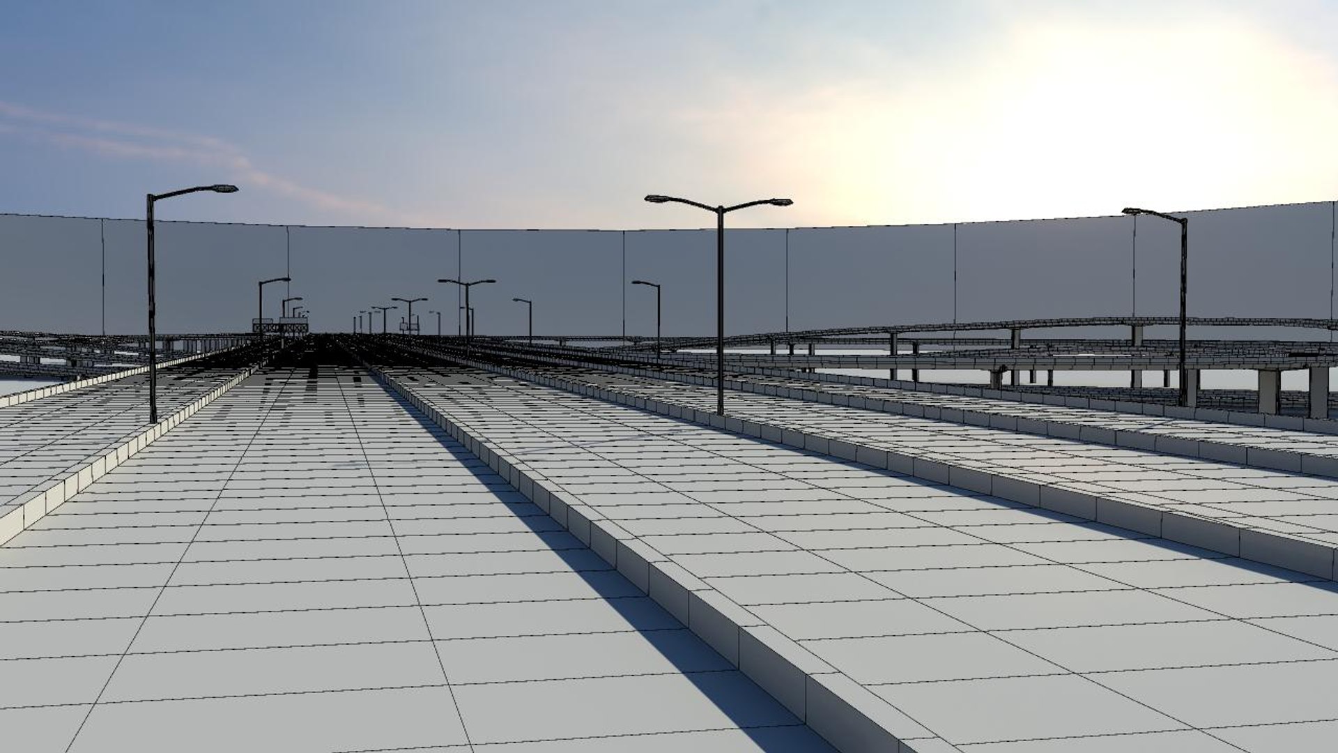 3D Freeway Model - TurboSquid 1339381