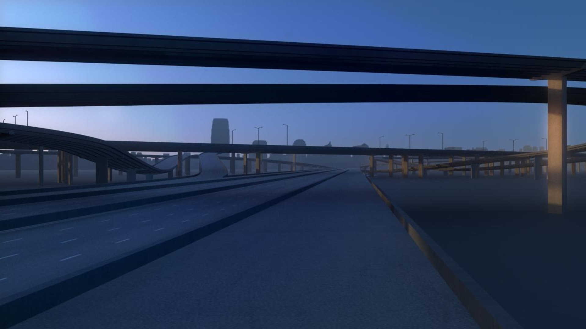 3D Freeway Model - TurboSquid 1339381