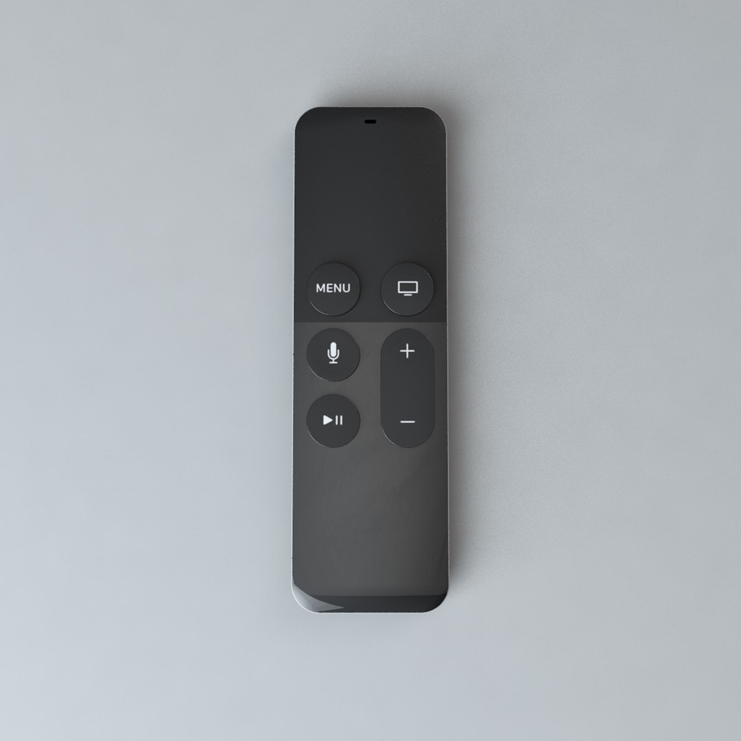 new apple tv remote 3d c4d