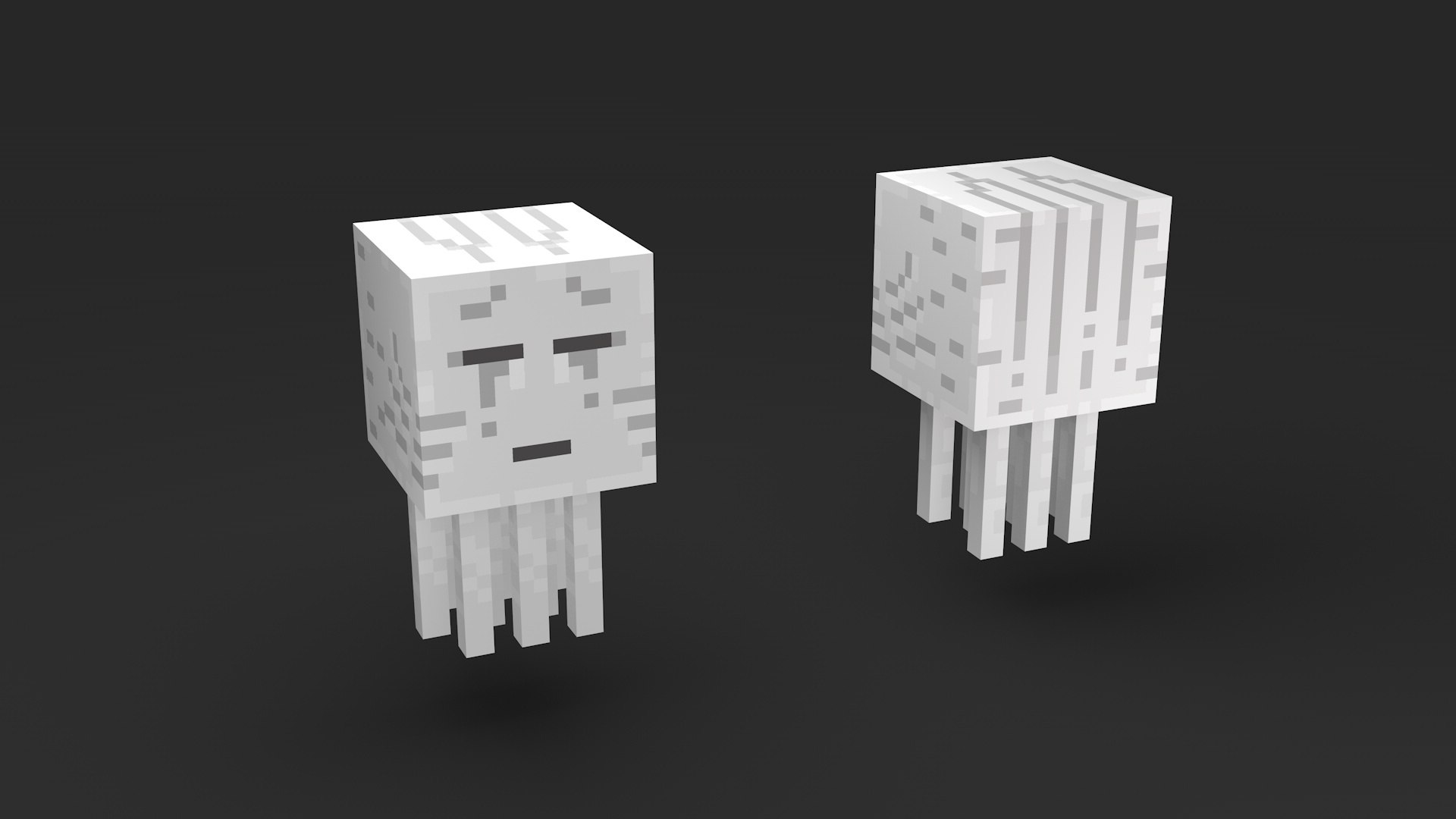 3D Ghast Minecraft Model - TurboSquid 2364659