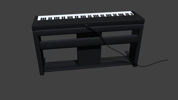 3d static digital piano model