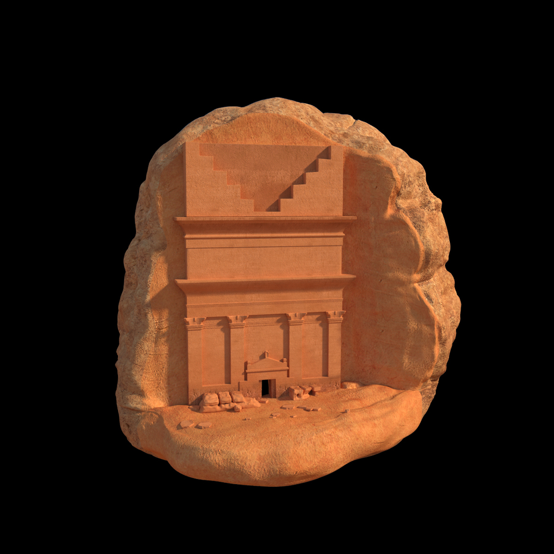 AlUla Qasr Al-Farid 3D - TurboSquid 1838418