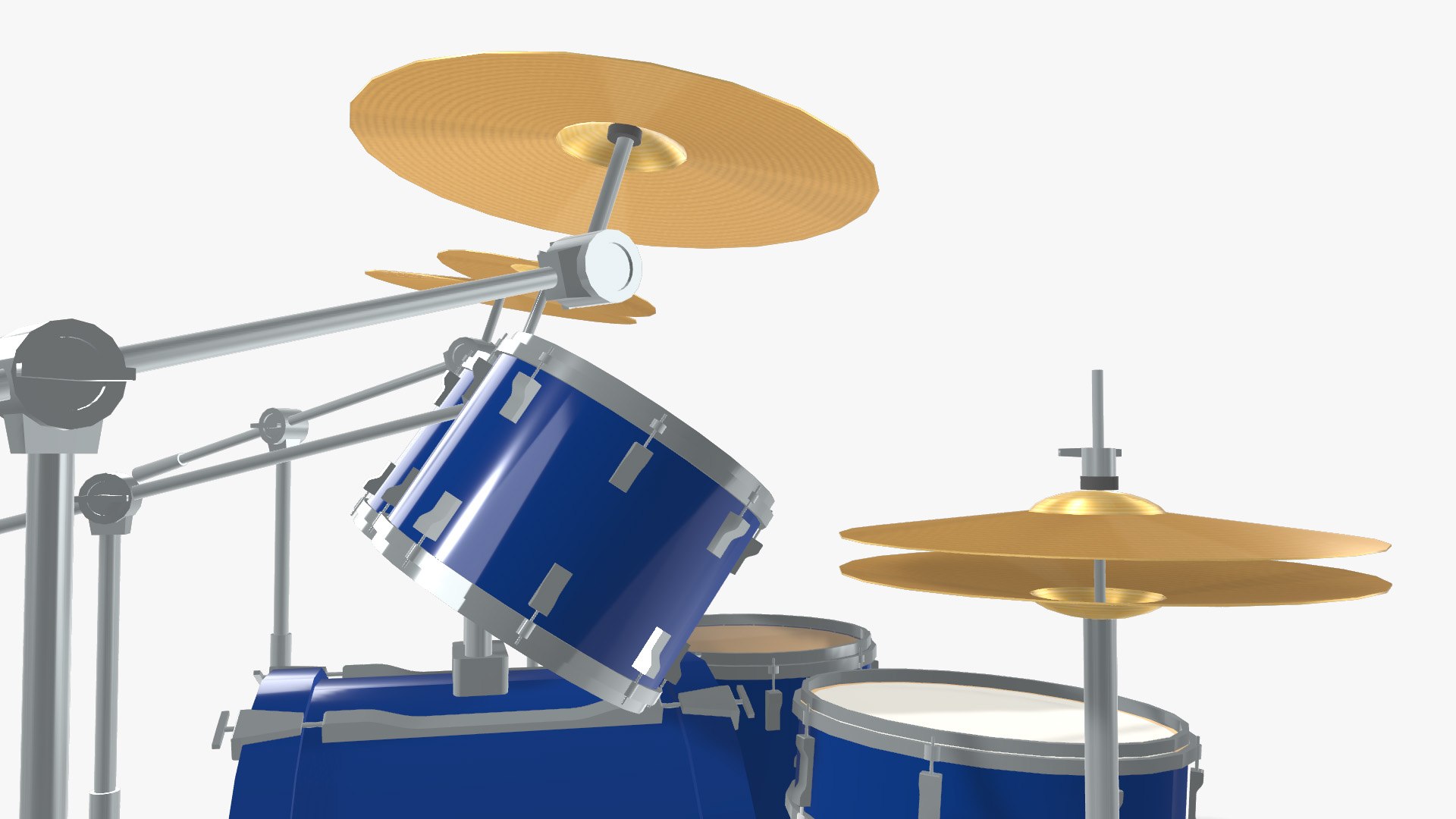3D Standard Drum Kit Model - TurboSquid 2248632