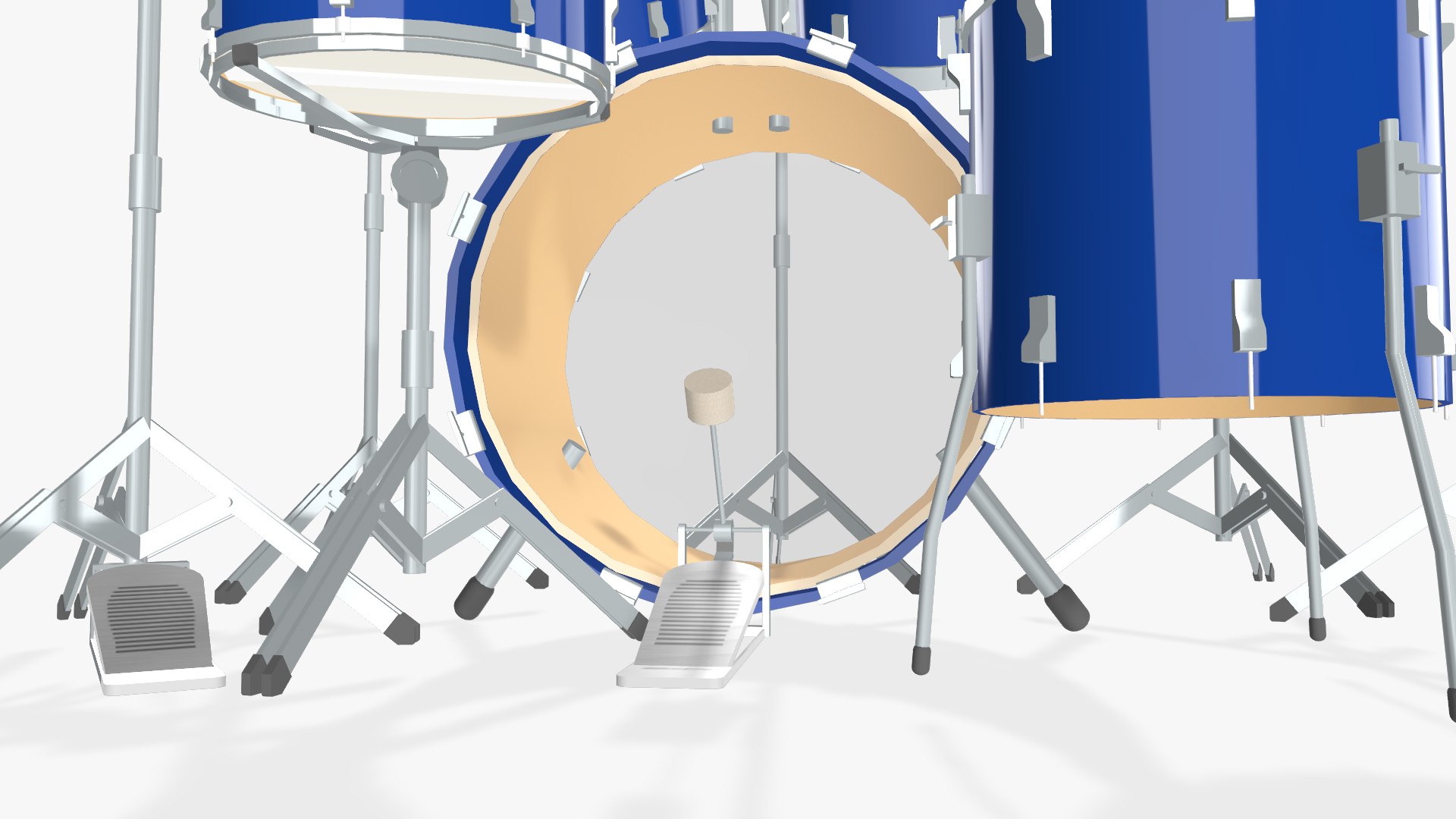 3D Standard Drum Kit Model - TurboSquid 2248632