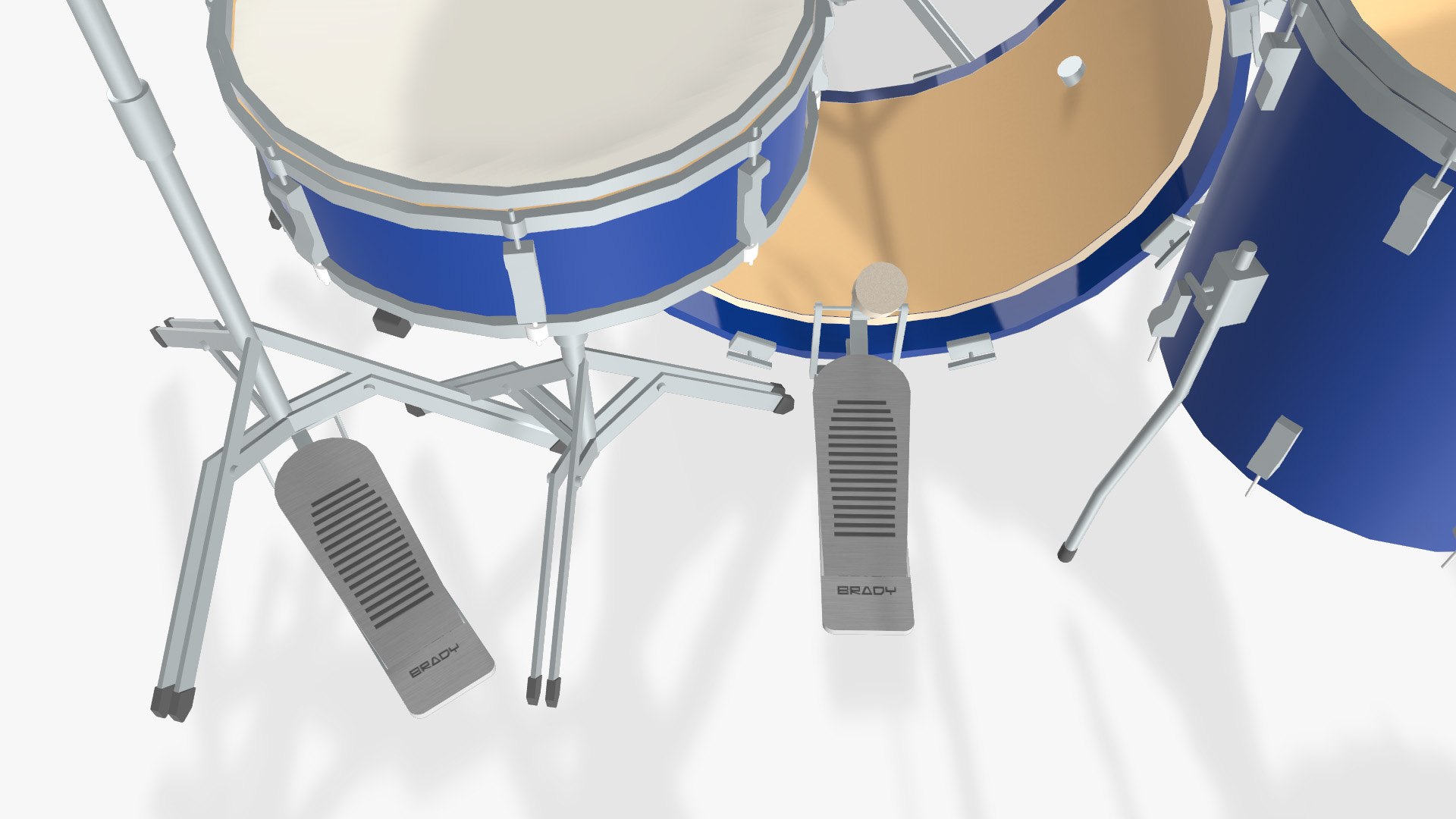 3D Standard Drum Kit Model - TurboSquid 2248632