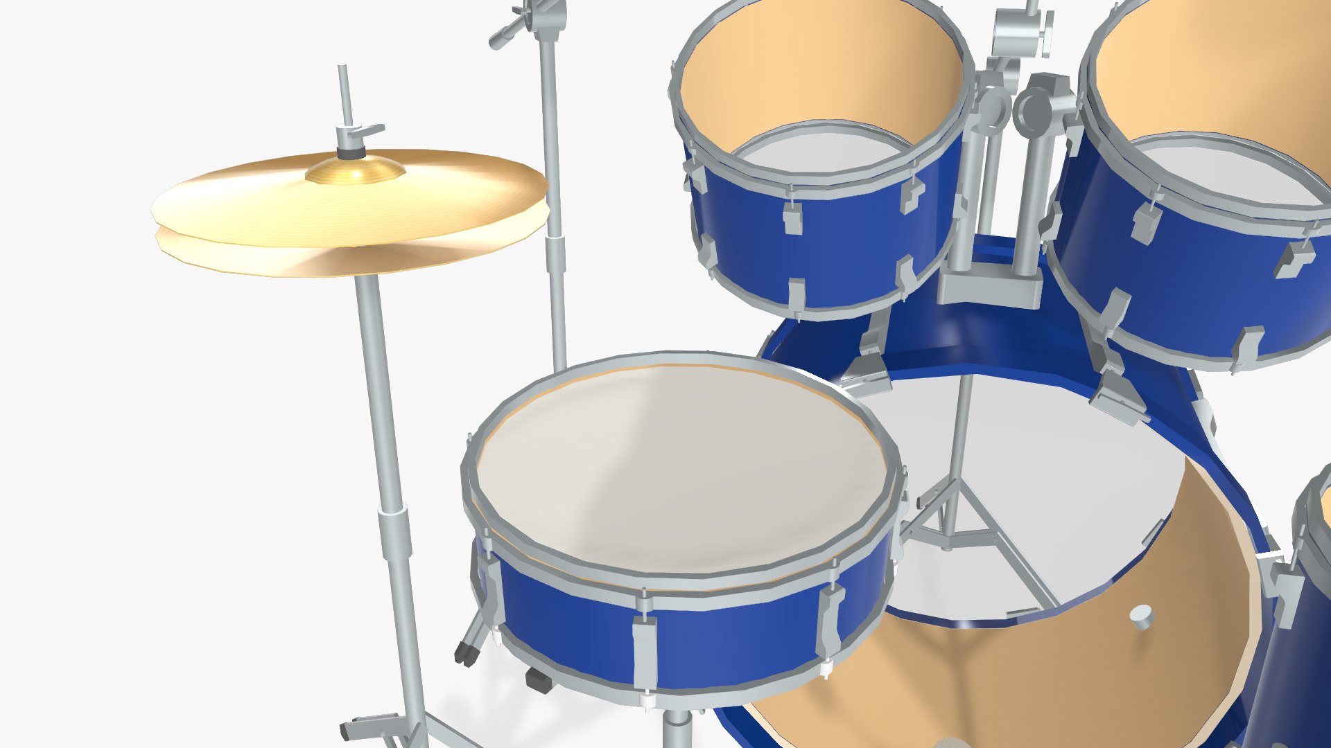 3D Standard Drum Kit Model - TurboSquid 2248632