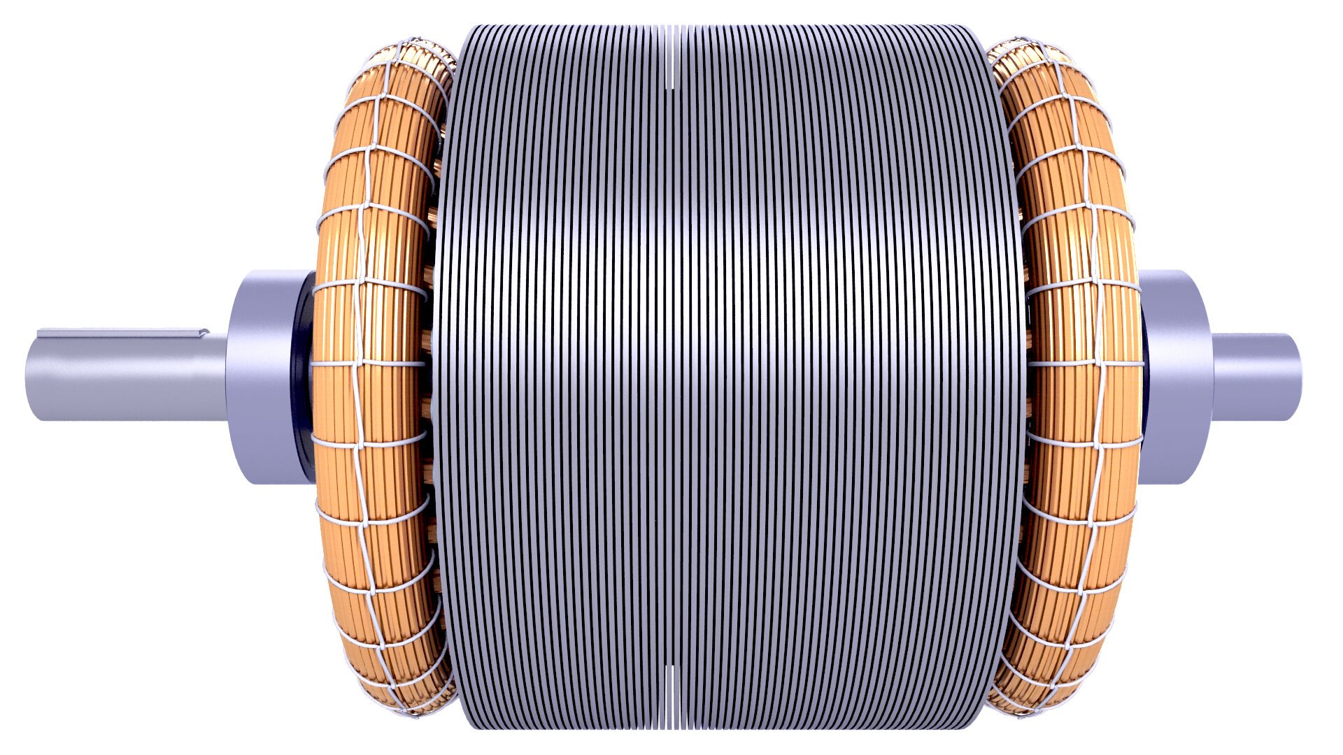 3D Induction Motor Parts Stator And Rotor 124 - TurboSquid 2395001