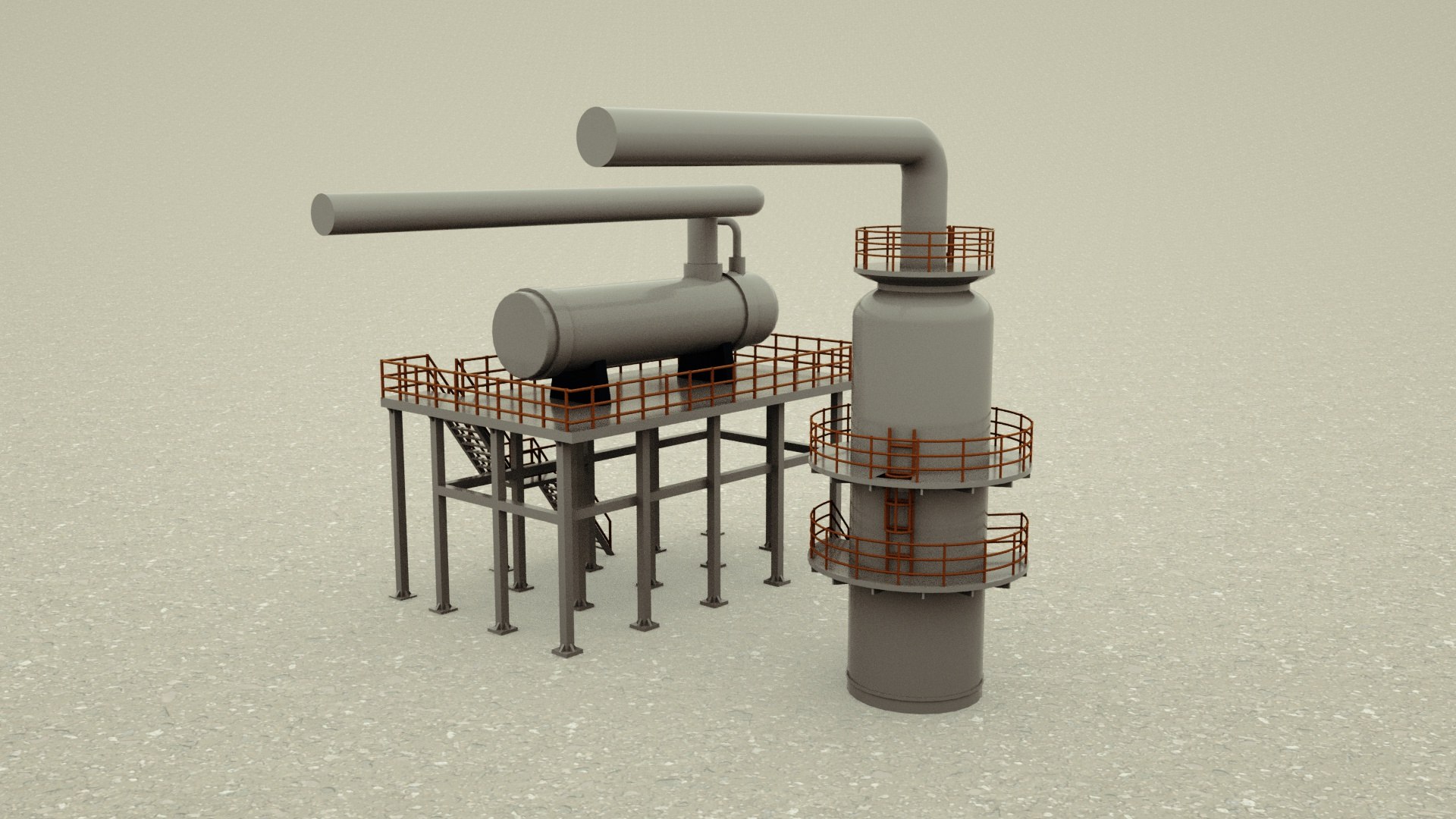natural gas building c4d