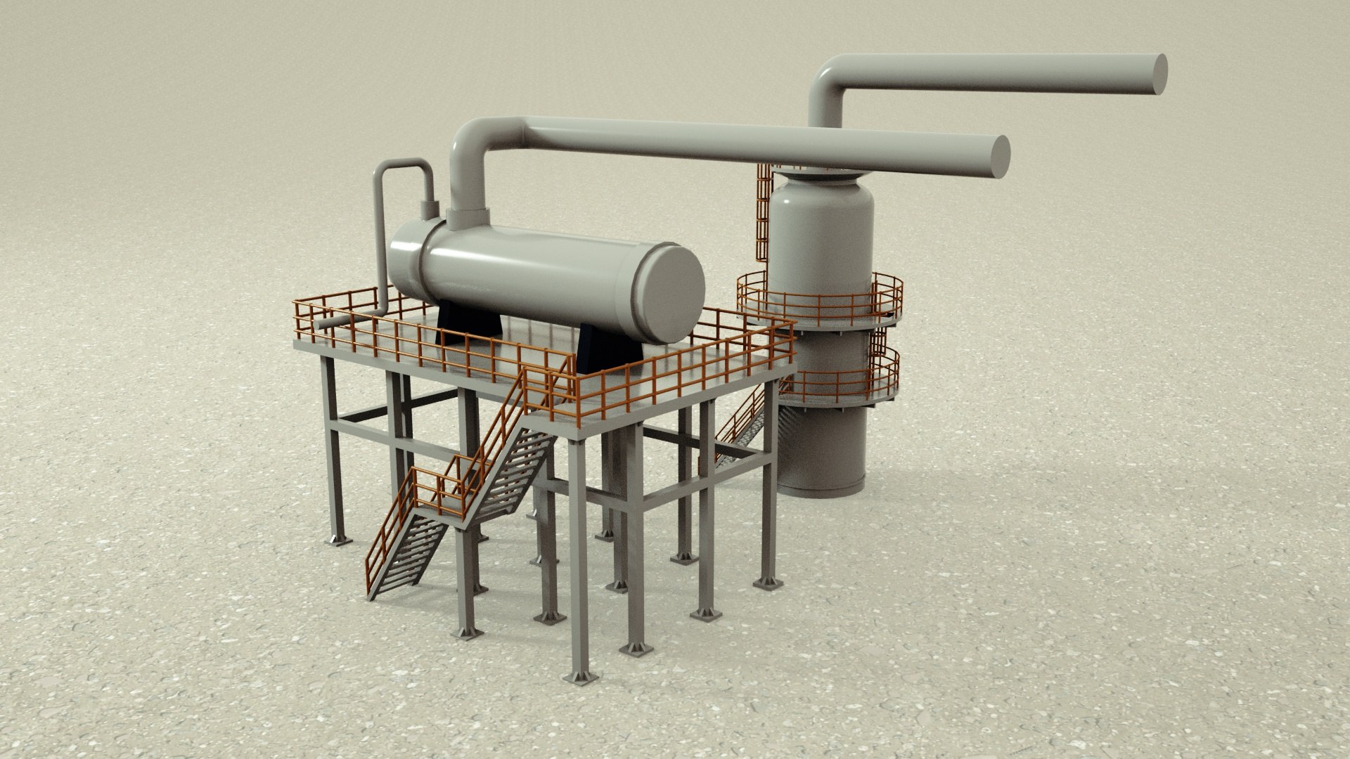 natural gas building c4d