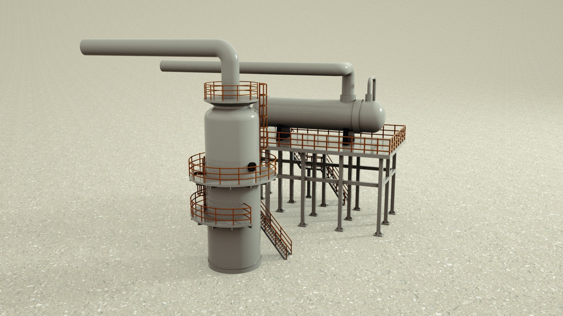 natural gas building c4d