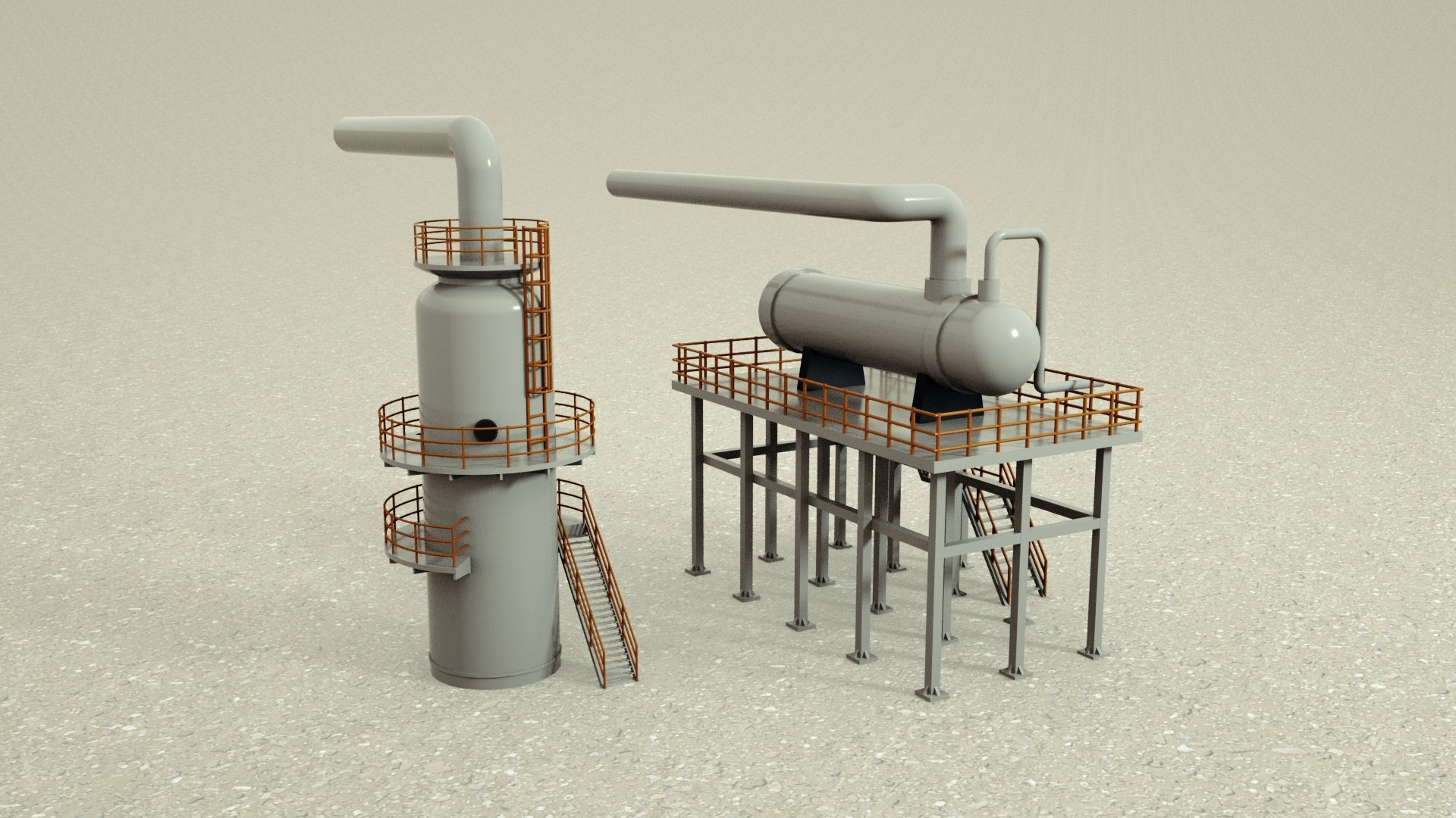 natural gas building c4d