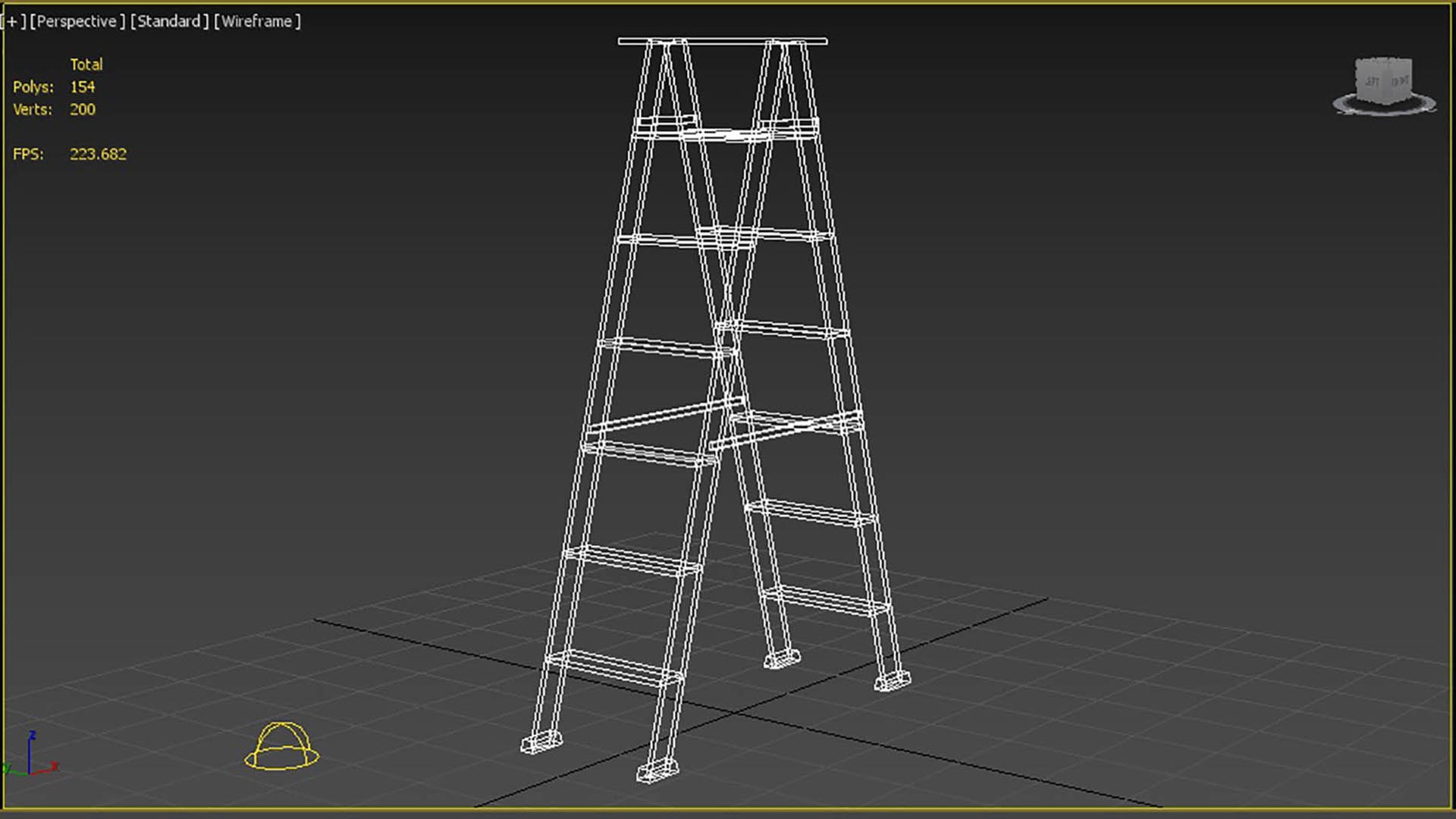 3D Folding Ladder - TurboSquid 1622905
