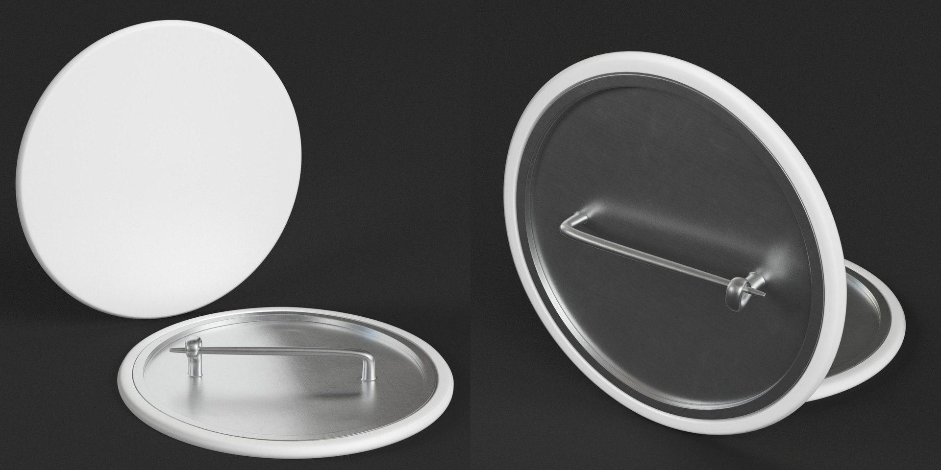 3D Blank Campaign Button - TurboSquid 1375468