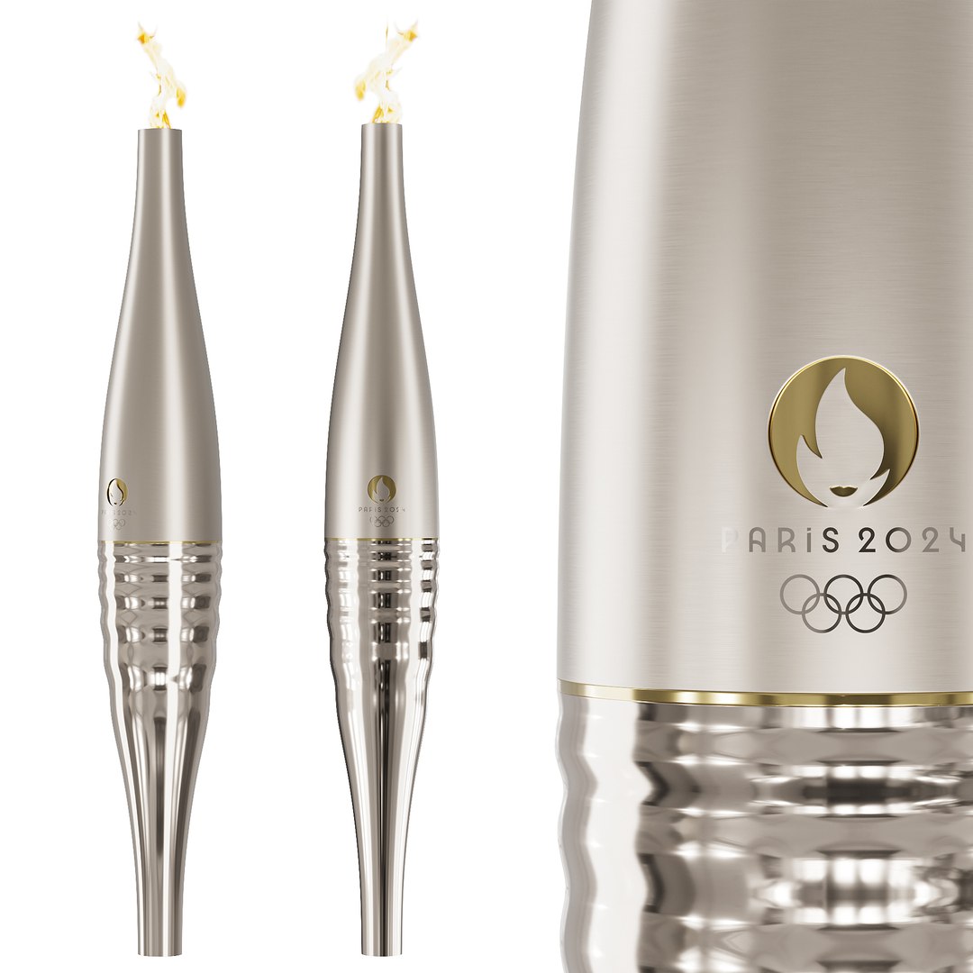 3D Model Olympic Torch Paris 2024 - TurboSquid 2259064