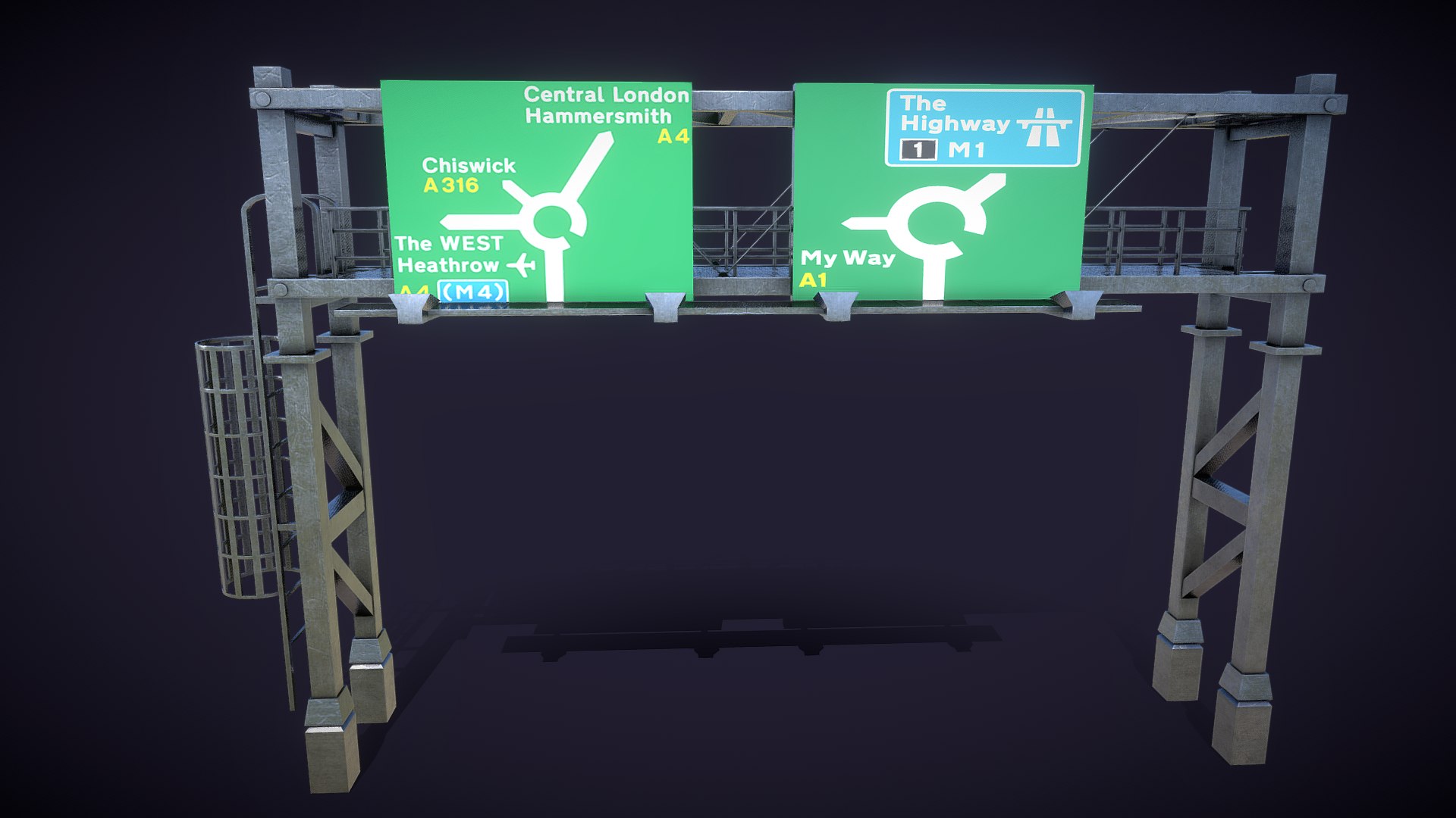 3D Ramp Indicator Model - TurboSquid 2038920