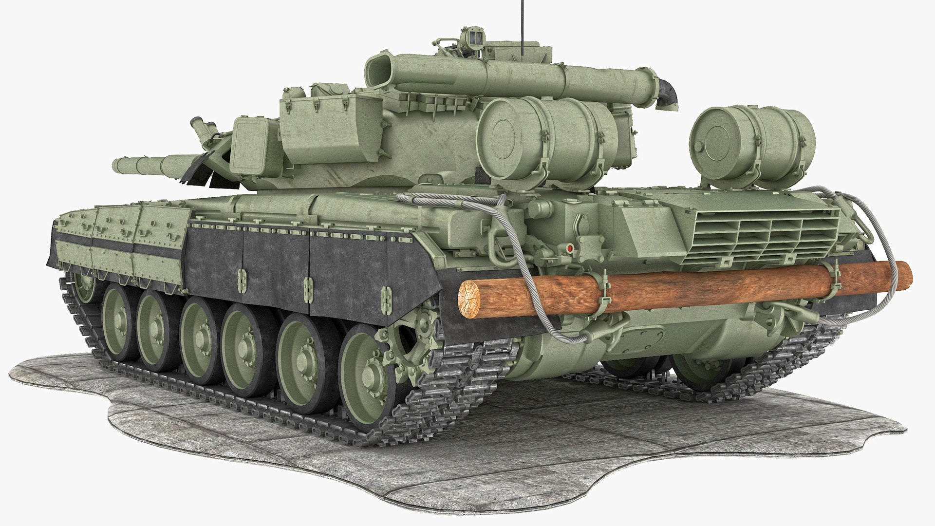 T-80UD Main Battle Tank 3D - TurboSquid 2275319