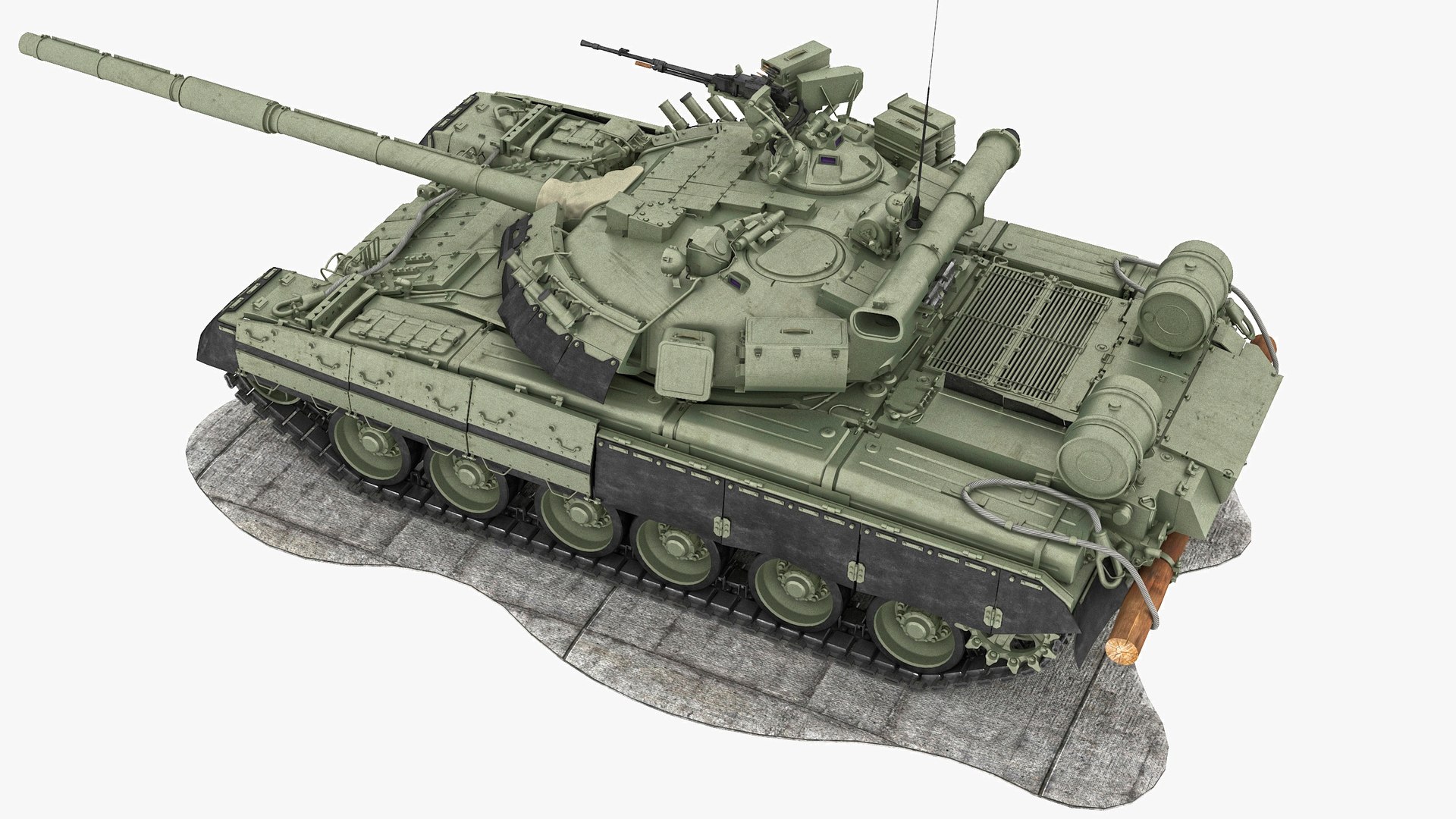 T-80UD Main Battle Tank 3D - TurboSquid 2275319