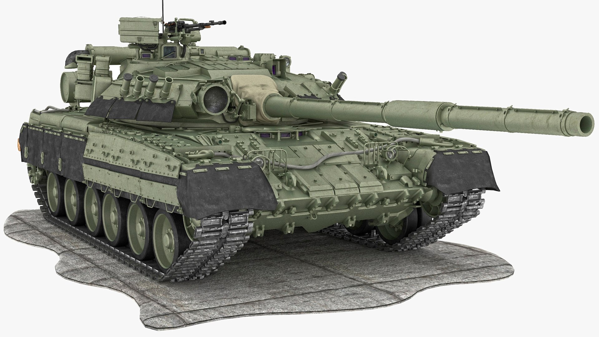 T-80UD Main Battle Tank 3D - TurboSquid 2275319