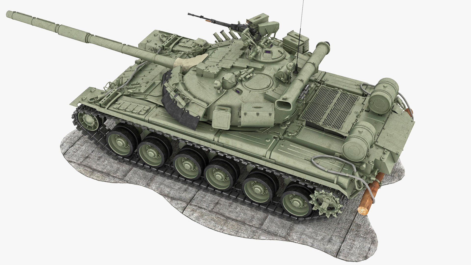 T-80UD Main Battle Tank 3D - TurboSquid 2275319