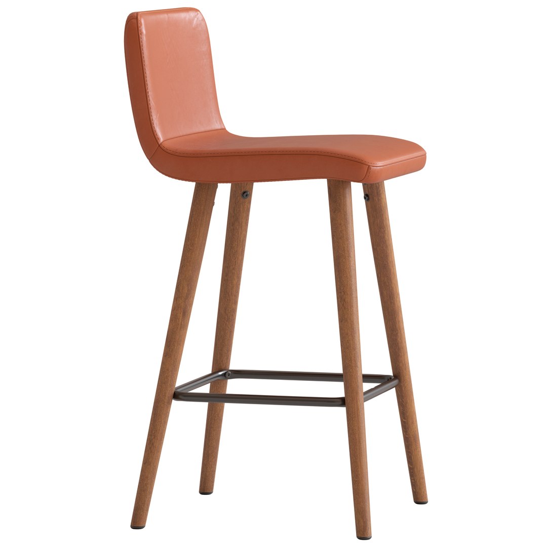 Temple And Webster Tan Faux Barstool Model - TurboSquid 2176093