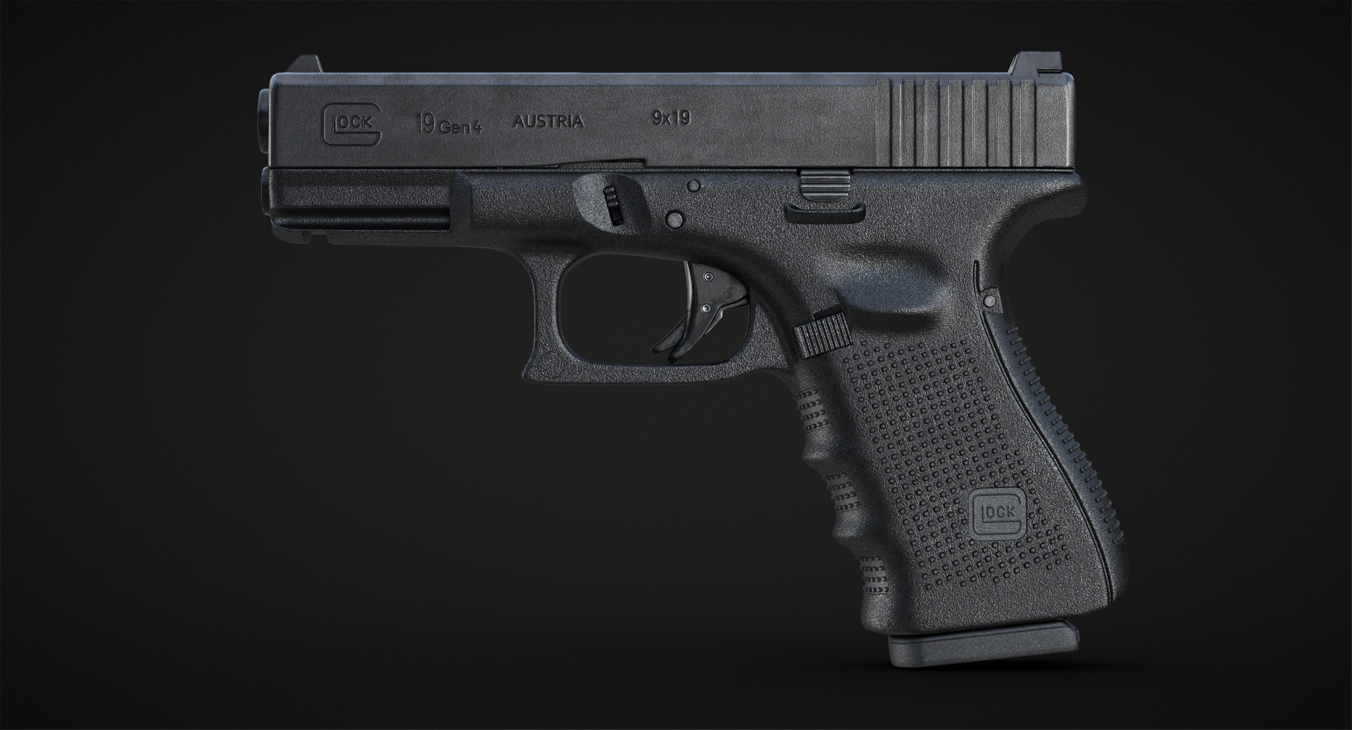 modelo 3d Pistola Glock 19 Gen 4 - TurboSquid 1096944