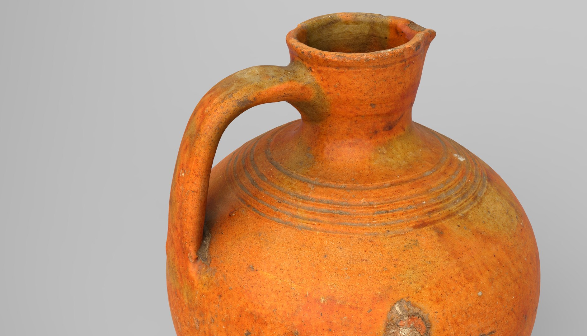 3D Model Old Clay Jug - TurboSquid 2062039
