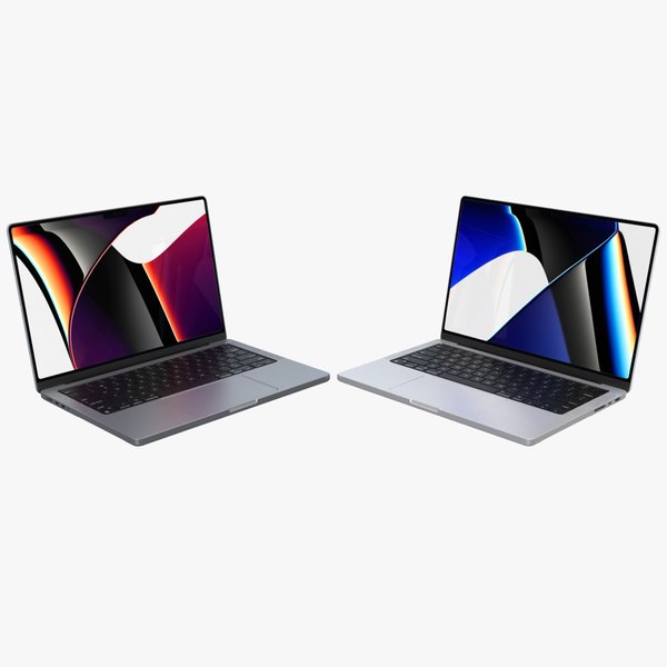 Apple MacBook Pro 14 inch 2021 Space Gray and Silver Modelo 3D ...