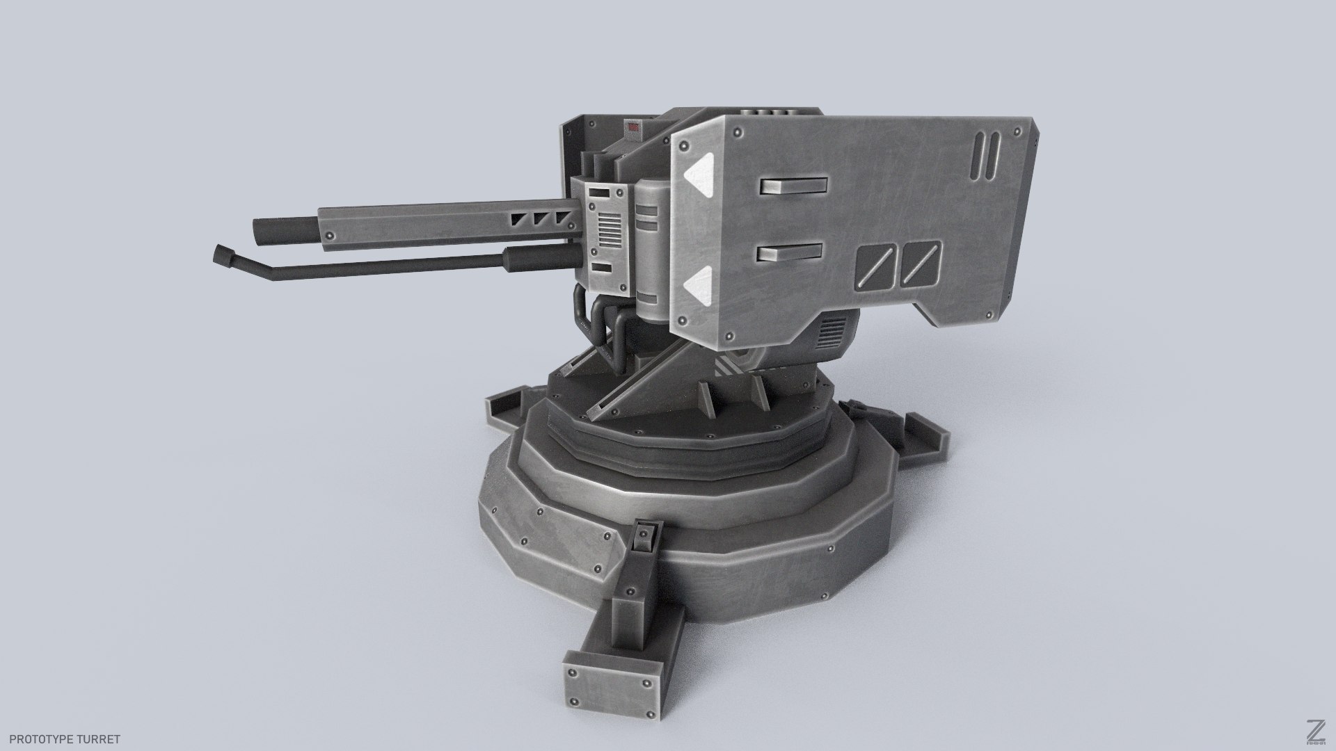3D Prototype turret model - TurboSquid 2148116