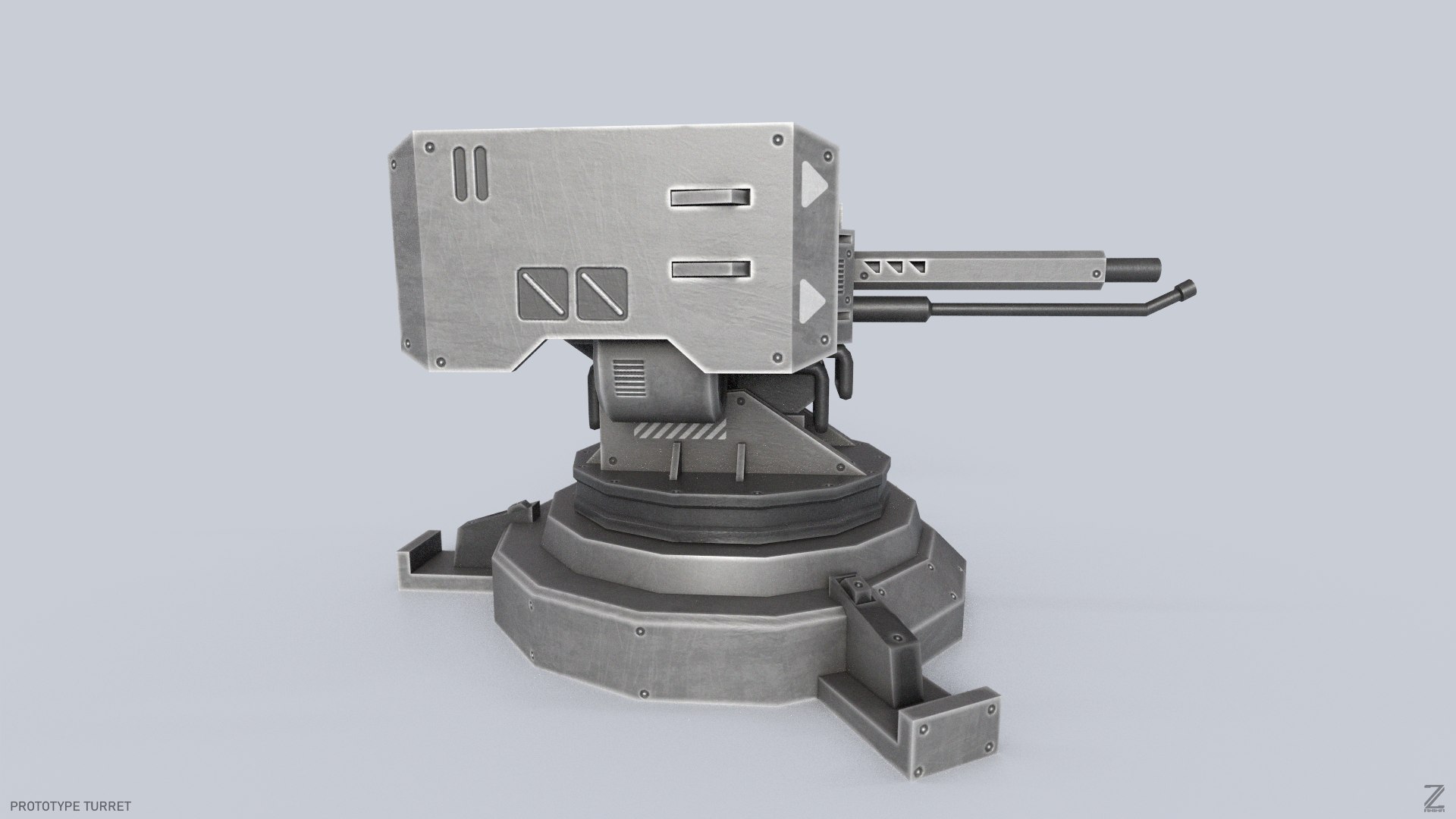 3D Prototype turret model - TurboSquid 2148116