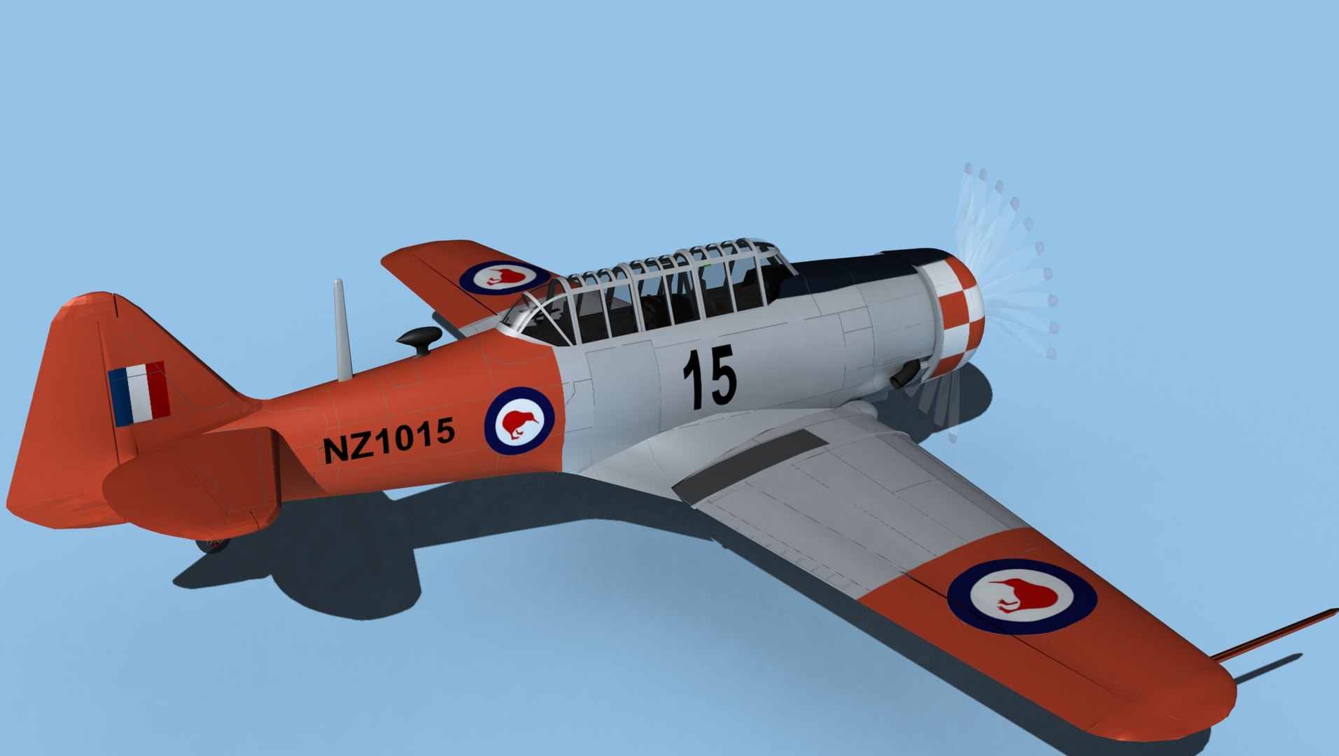 North American T-6 Texan RNZAF Model - TurboSquid 1924564