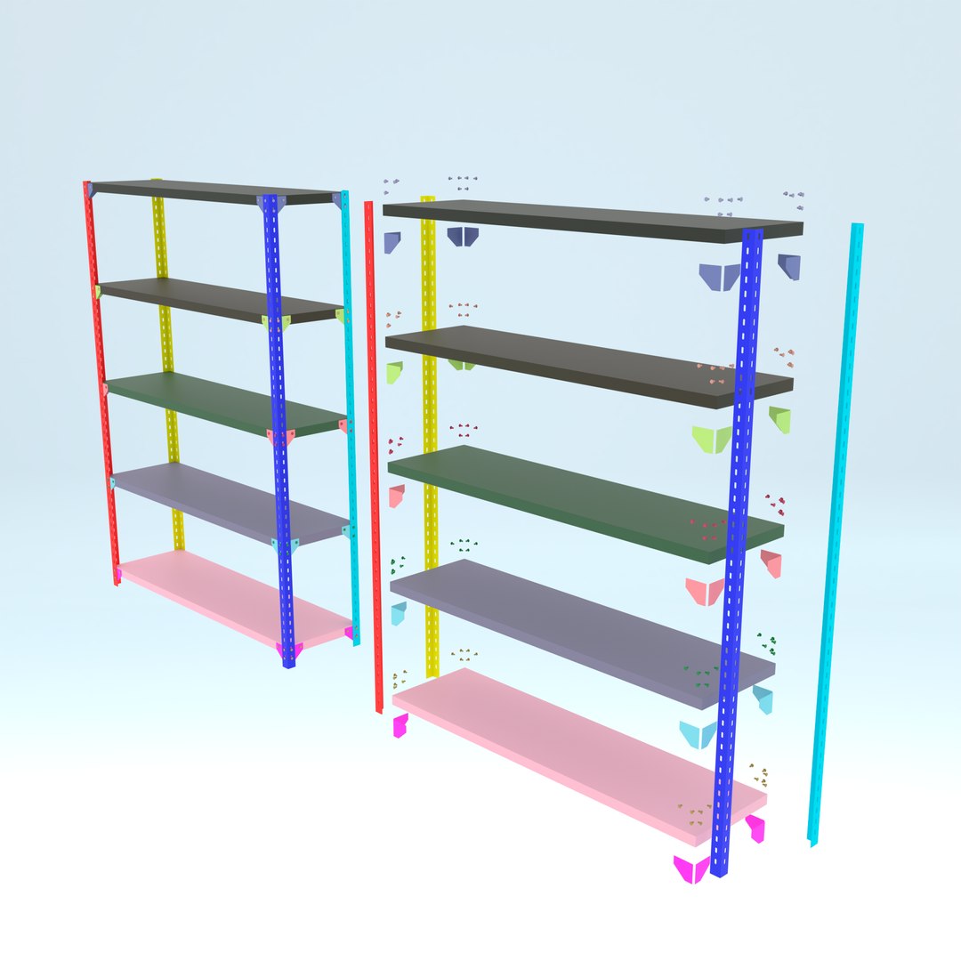 3D model storage rack - TurboSquid 1613569