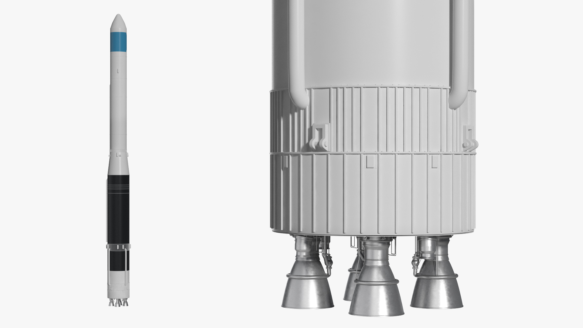 Stage Carrier Rocket 3D Model - TurboSquid 1591992