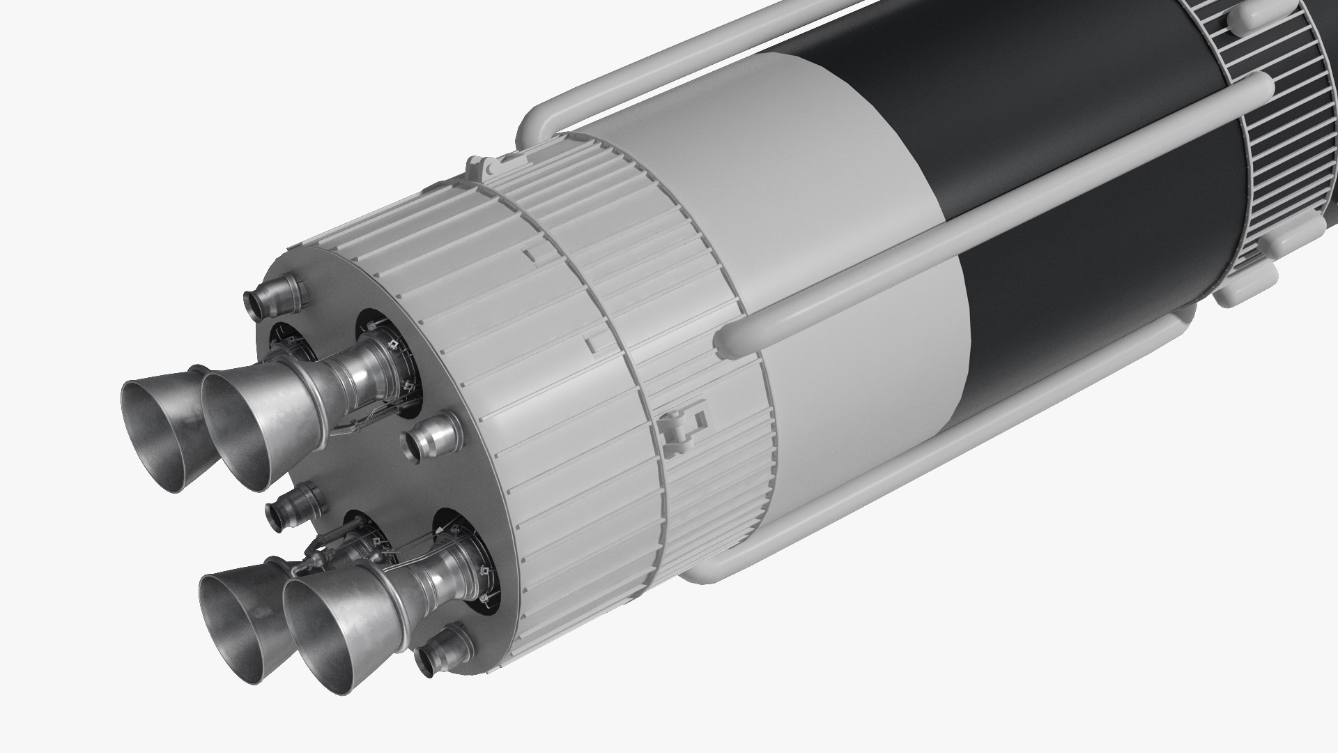 Stage Carrier Rocket 3D Model - TurboSquid 1591992