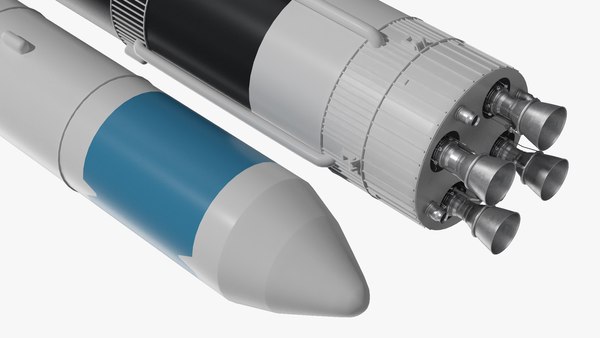 Stage carrier rocket 3D model - TurboSquid 1591992