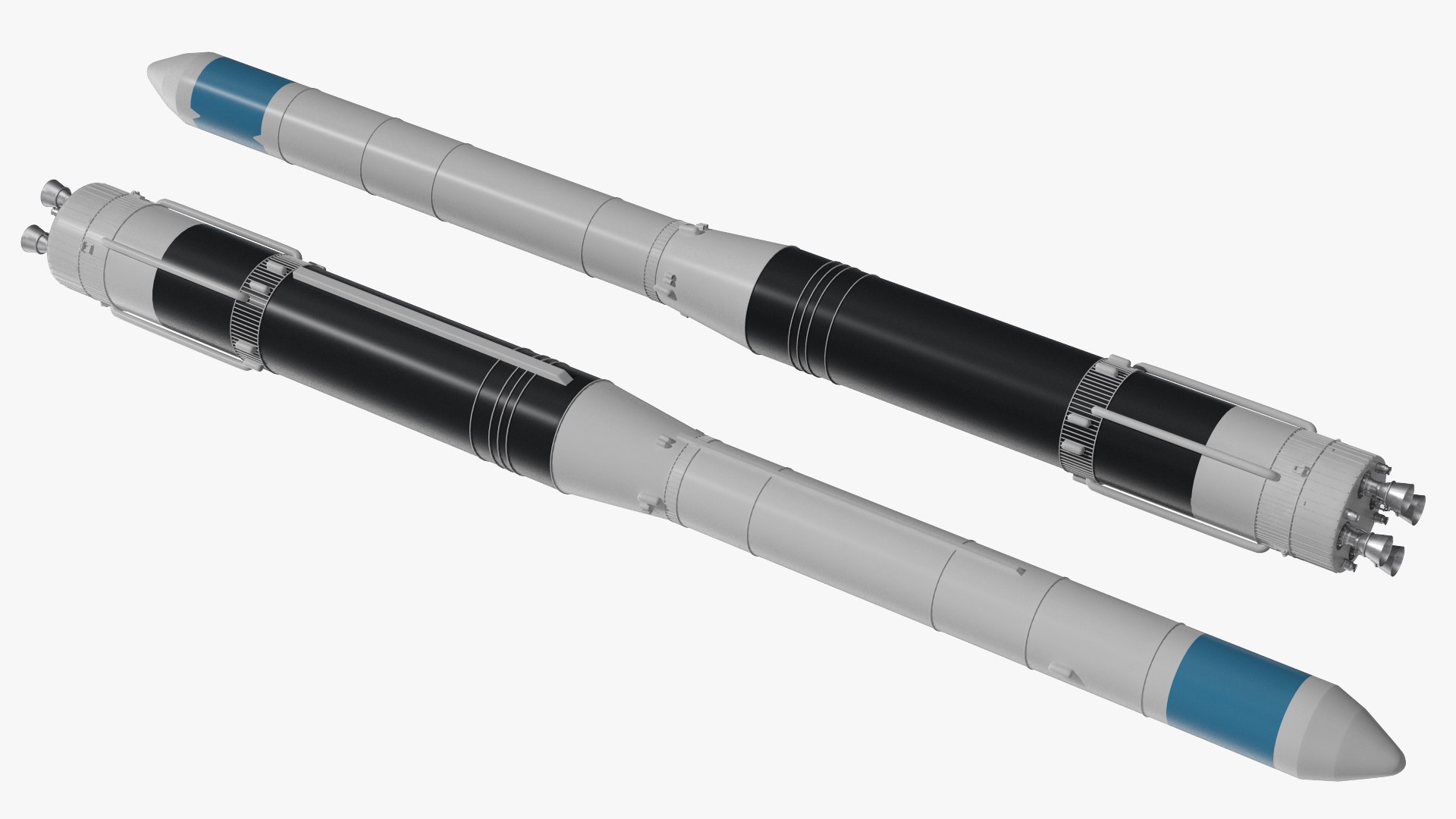 Stage Carrier Rocket 3D Model - TurboSquid 1591992