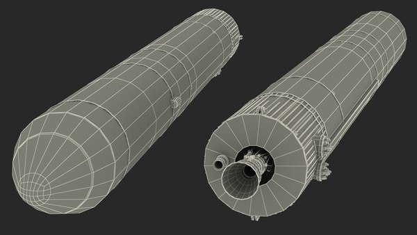 Stage carrier rocket 3D model - TurboSquid 1591992