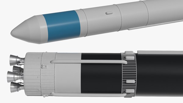 Stage carrier rocket 3D model - TurboSquid 1591992